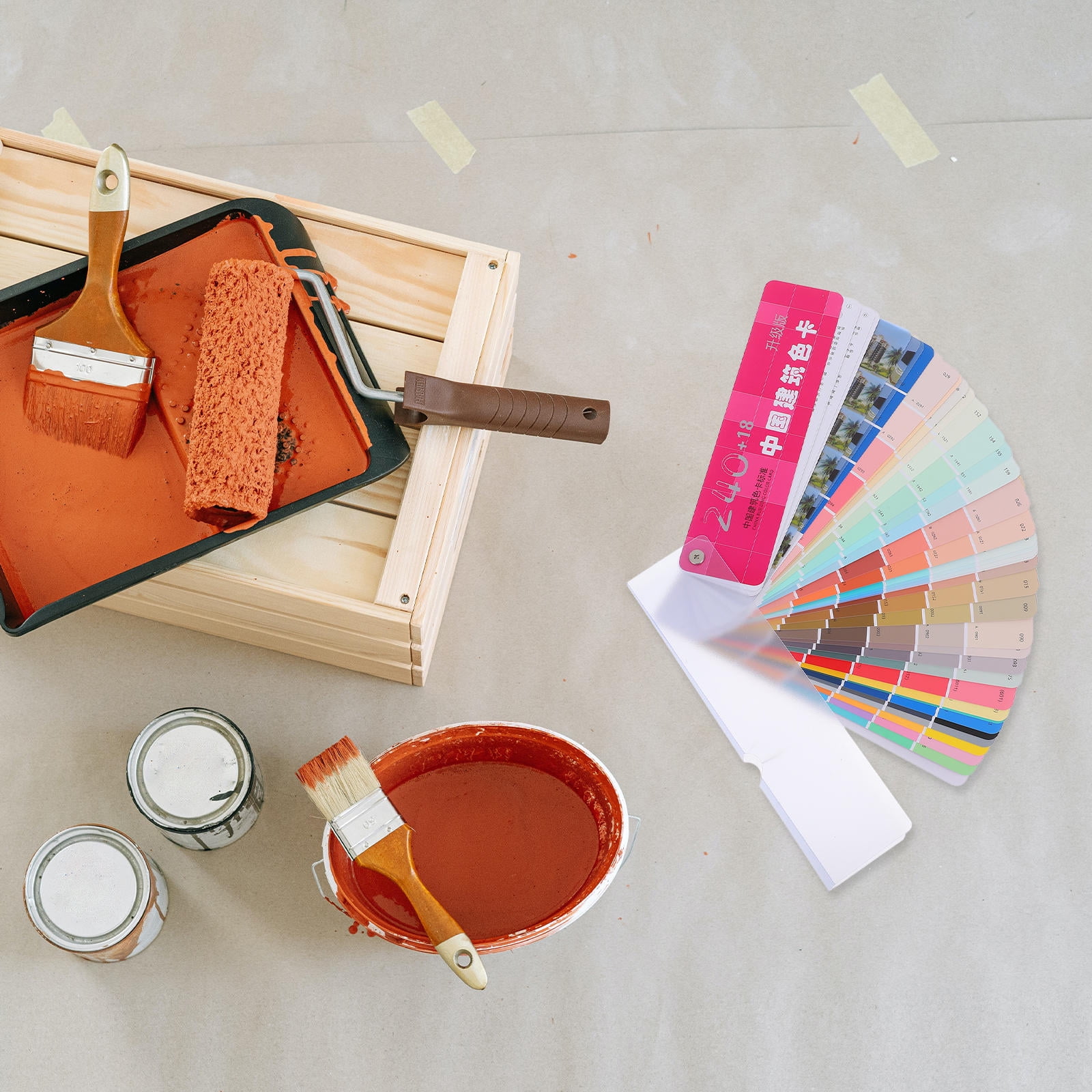 Raindrops 1 Set of Paint Sample Card Paint Standard Card with 258 ...