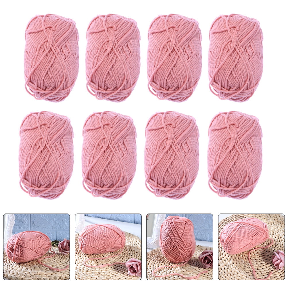 Raindrops 1 Set Pink Cotton Rope for Crafts Yarn for Crochet Handicraft ...
