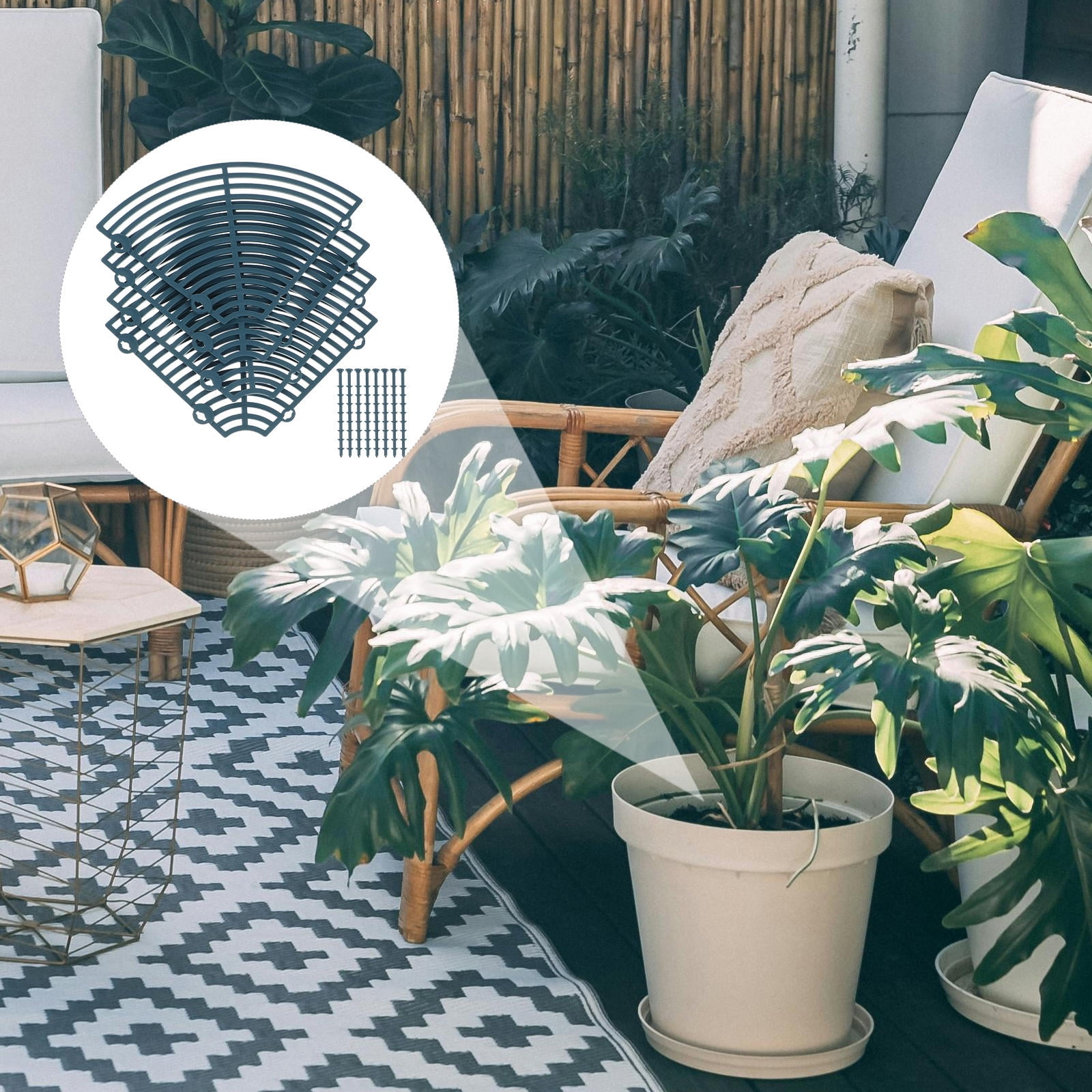 Raindrops 1 Set Of Plant Guarding Cover Plant Pot Soil Protective Guard ...