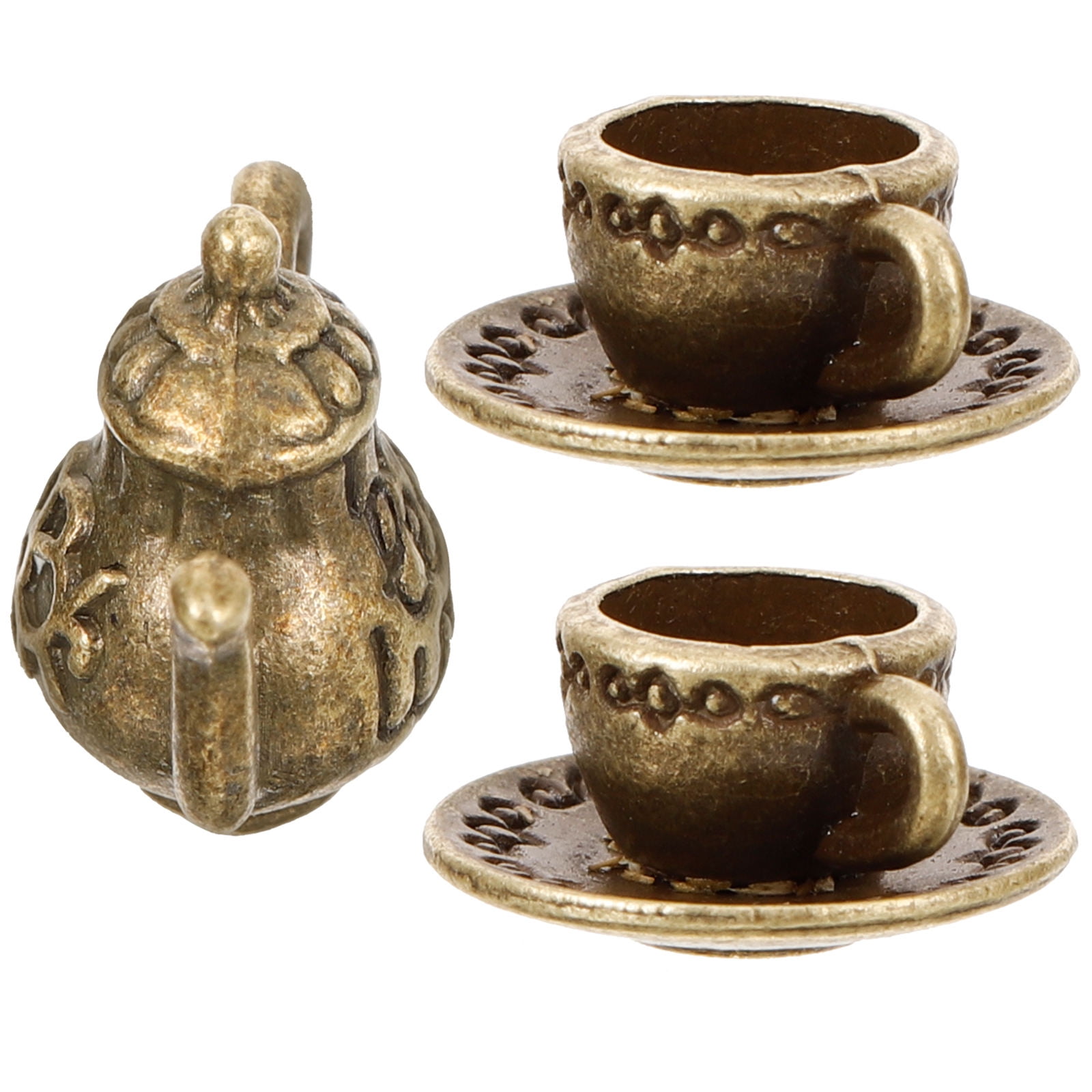 Raindrops Mini Tea Sets Golden Iron 1 Set Realistic Diy Projects ...