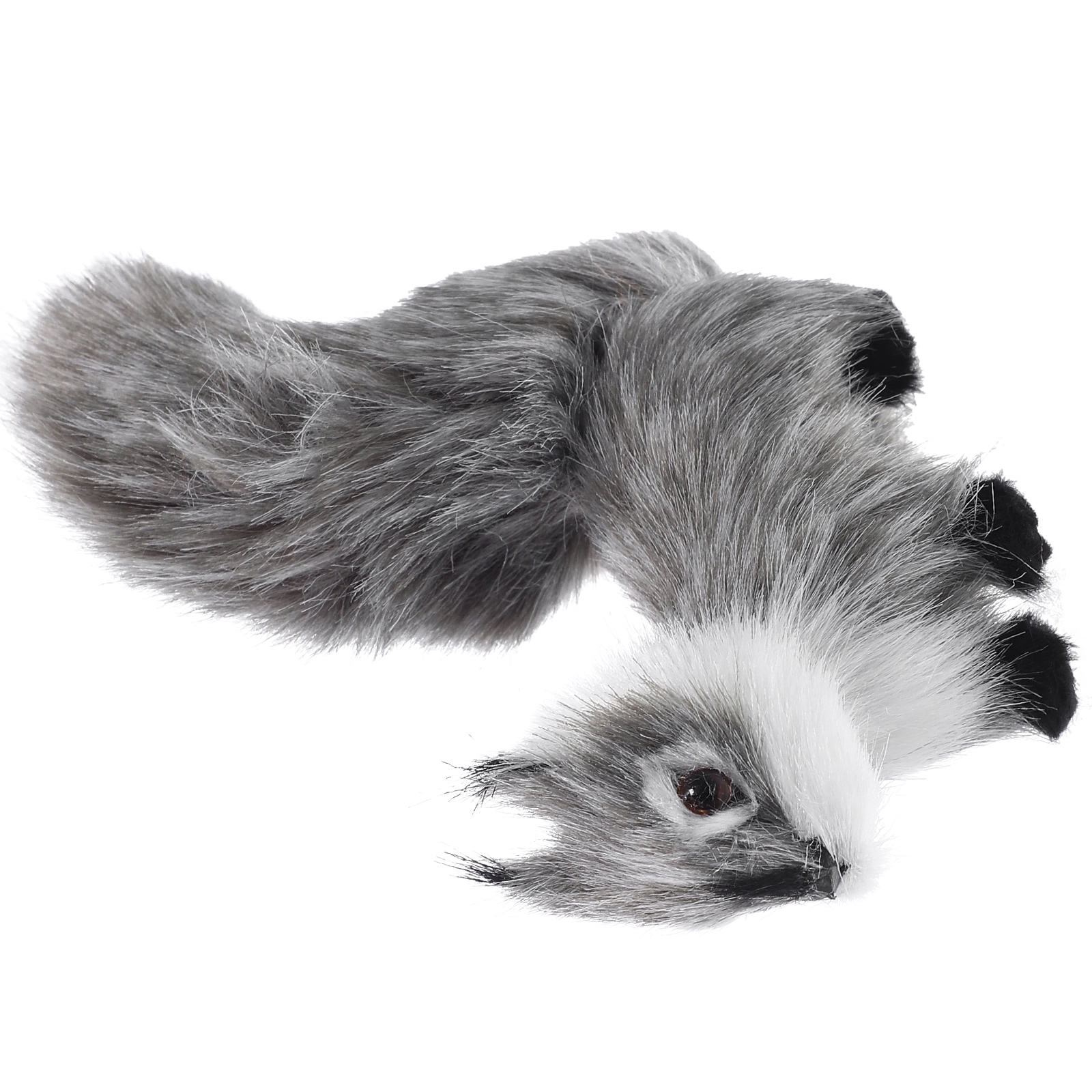 Raindrops Simulation Ornament Plush Squirrel Statue Grey Artificial ...