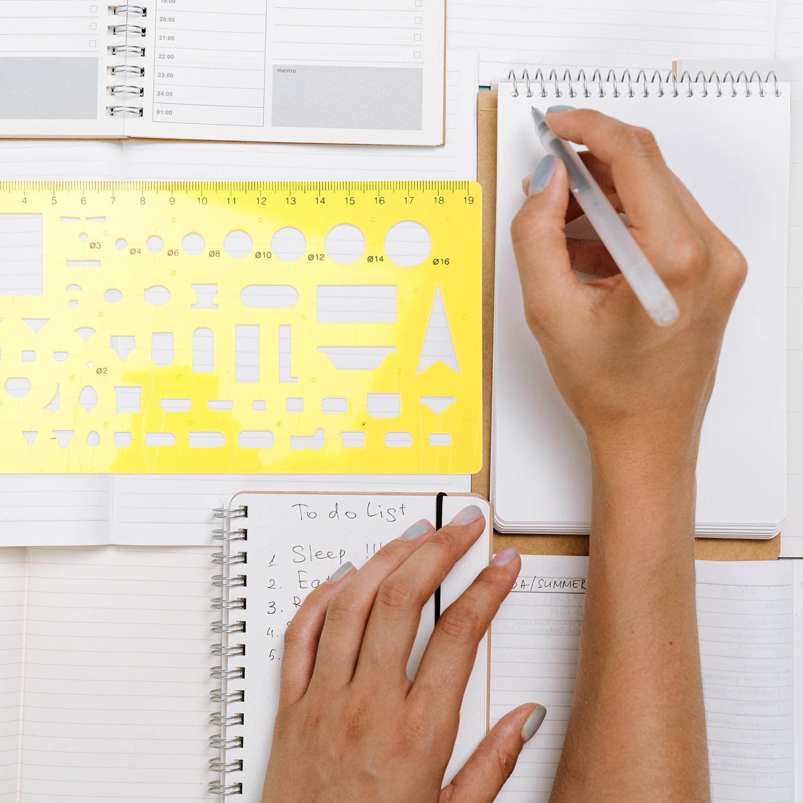 Raindrops 1 Set Shape Stencil Drafting Ruler Geometric Drawing Template ...