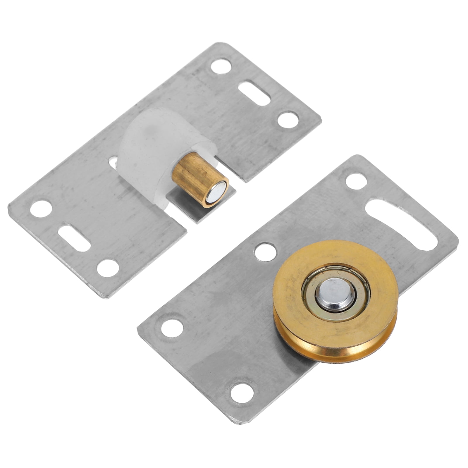 Raindrops 1 Set Sliding Hardware Roller Pulleys Silent Single Wheels ...