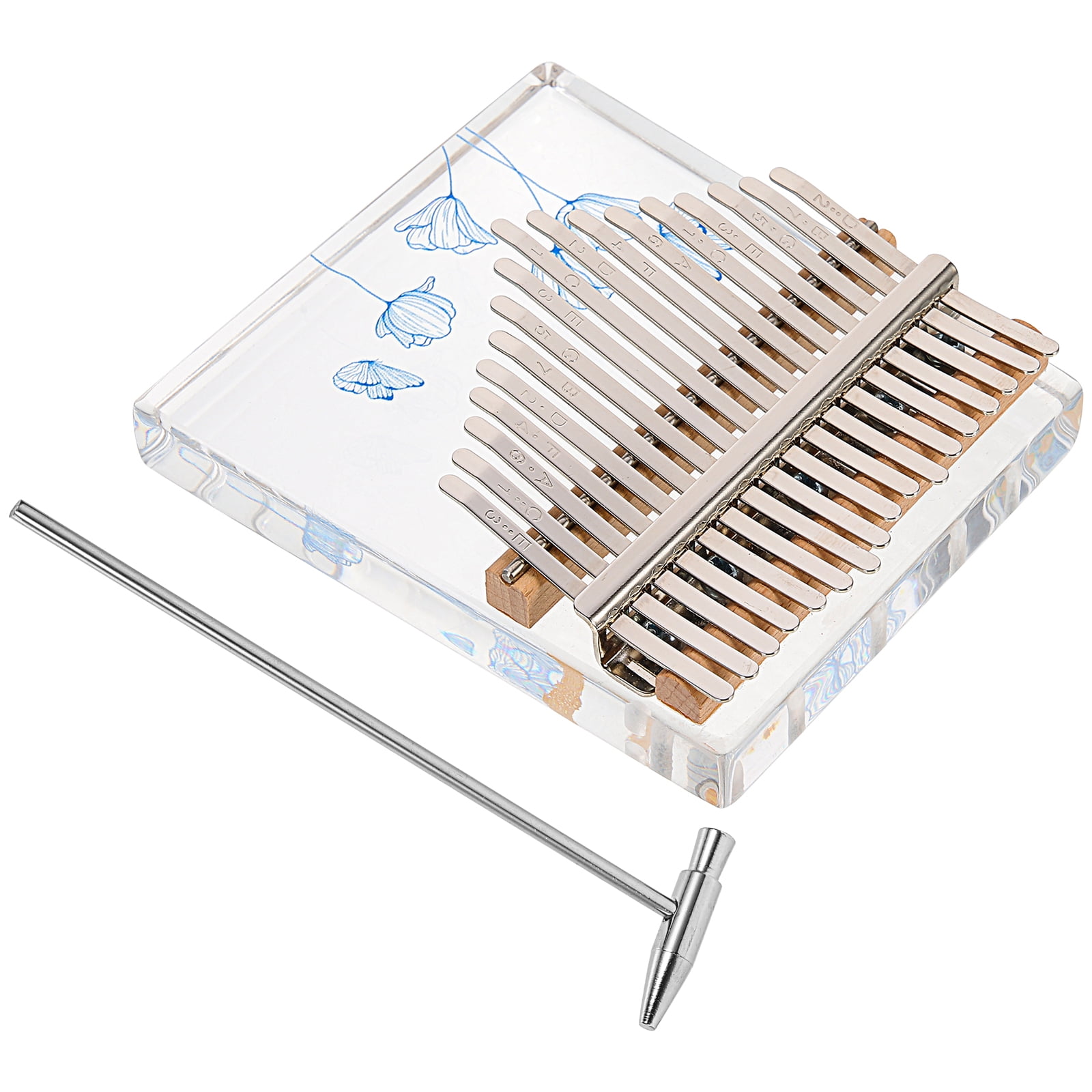Raindrops 1 Set Small Kalimba Lovely Flower Design Kalimba Mini ...
