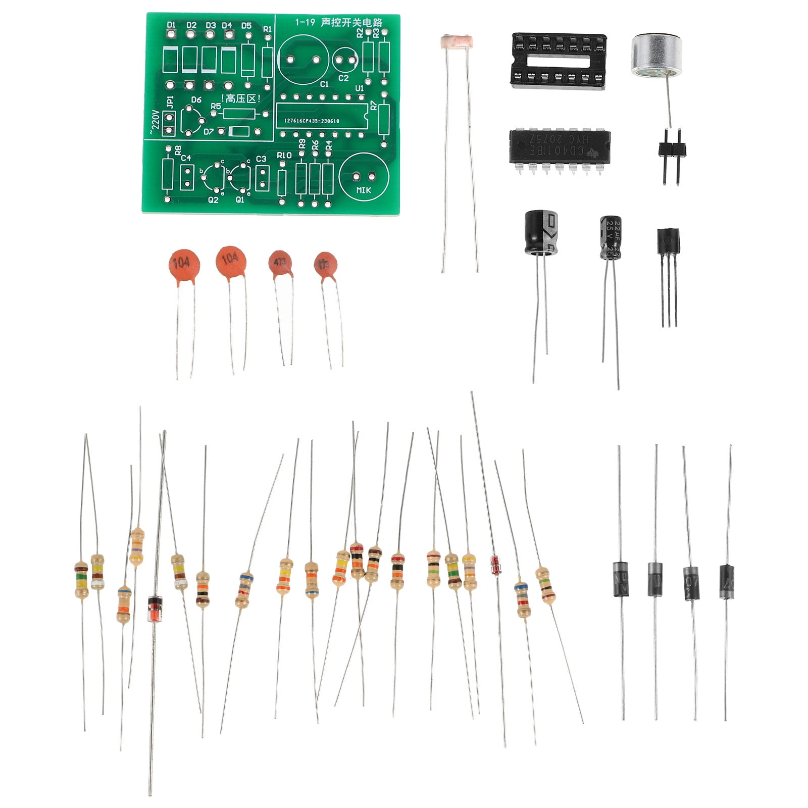 Raindrops 1 Set Sound Sensor DIY Kit Acoustic Control Switch Kit ...