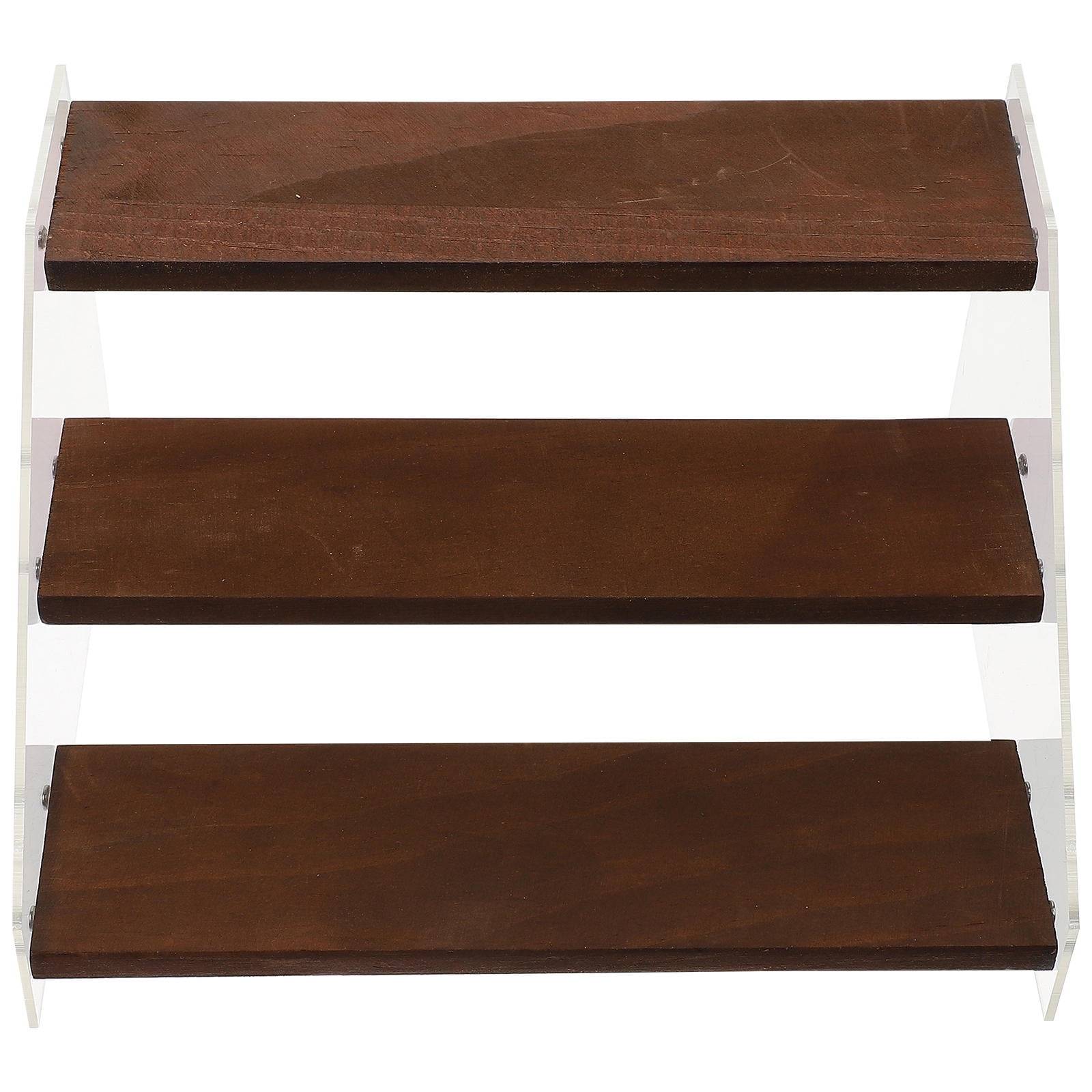 Raindrops Acrylic Wood Tiers Figurine Display Stand Multi-colored 1 Set ...