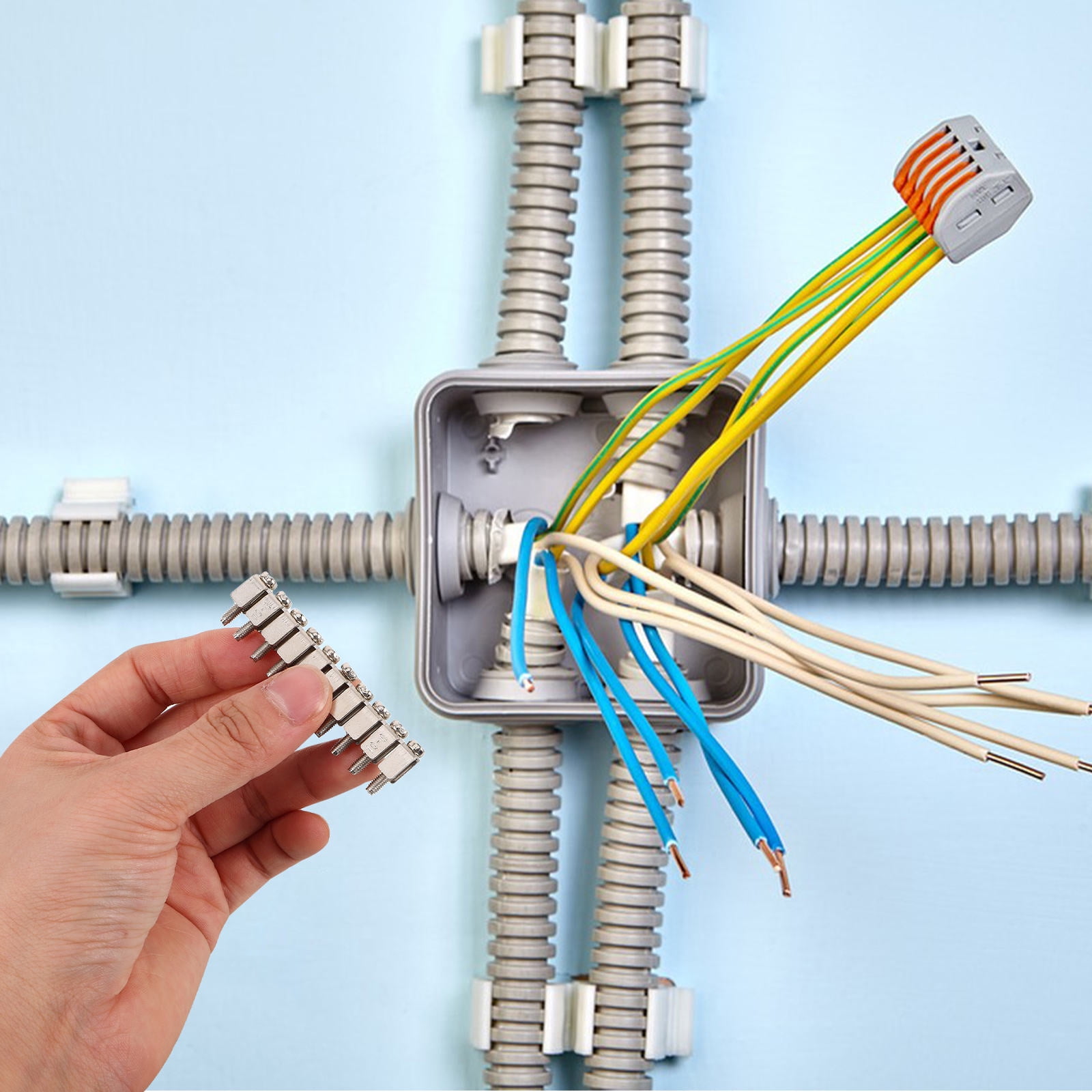 Raindrops 1 Set Terminal Block Jumper For Din Rail And Ground Circuit ...