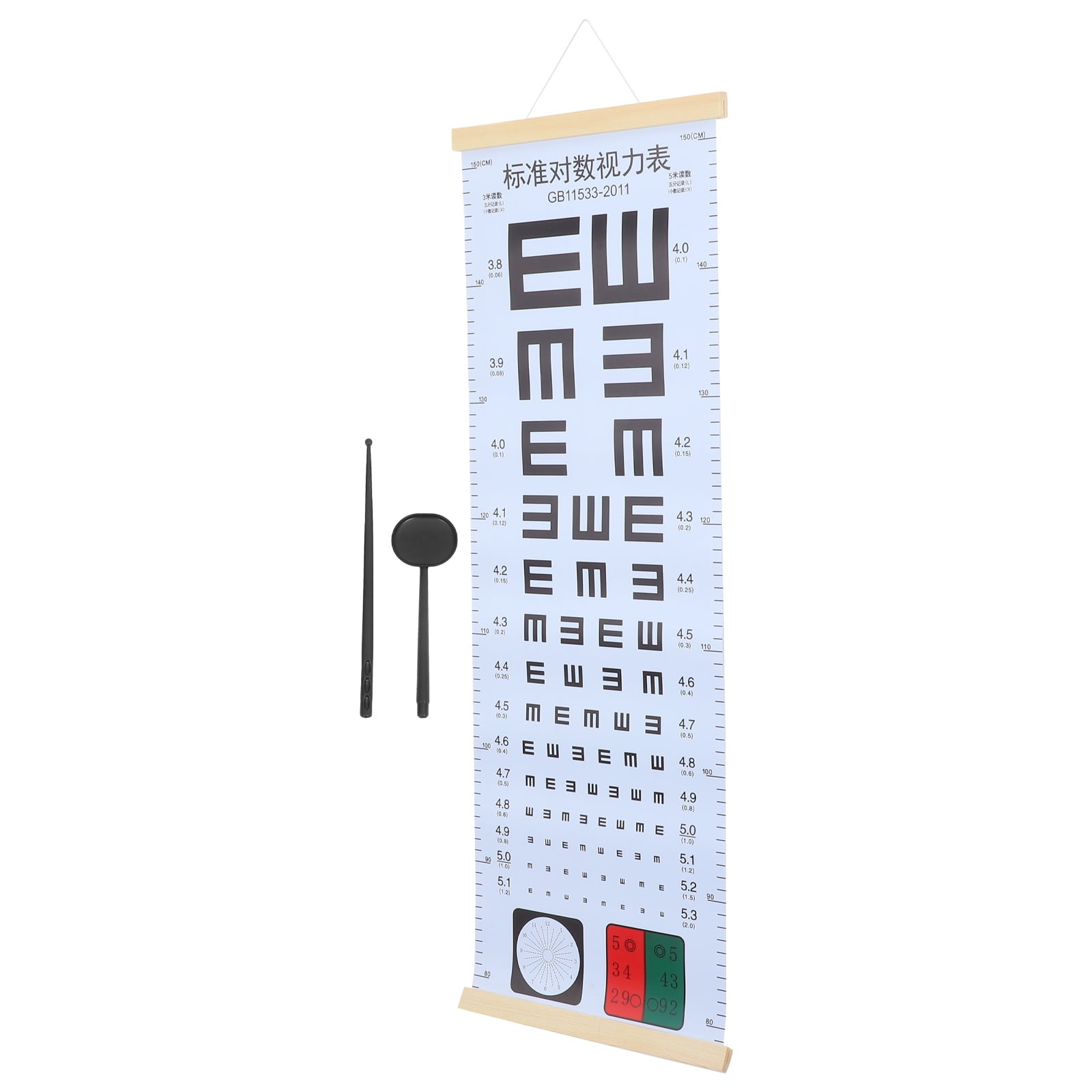 Raindrops 1 Set Test Portable Eye Chart Eye Tester Eye Charts Eye Exam ...