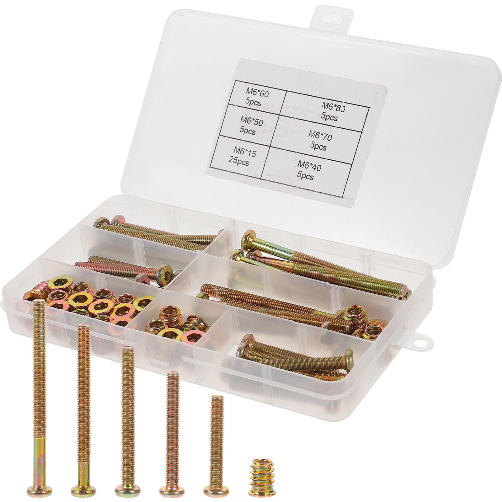 Raindrops 1 Set Threaded Insert For Wood Assortment Furniture Bolt Head ...