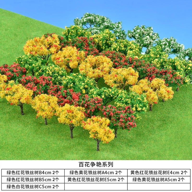 Raindrops 1 Set Tiny Model Trees Diorama Trees Mini Fake Miniature ...