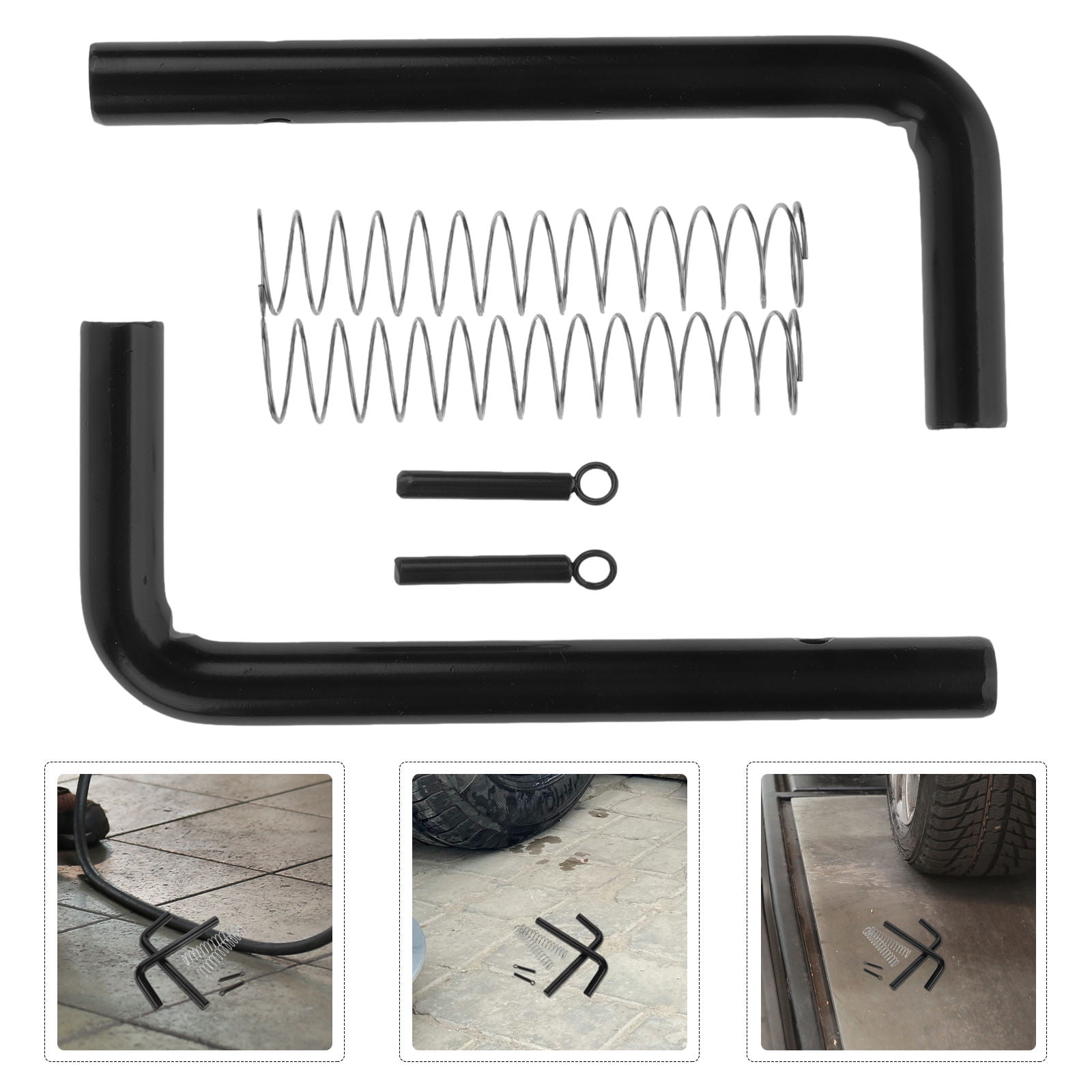 Raindrops 1 Set Trailer Gate Pin and Spring Latch Kit in Black ...