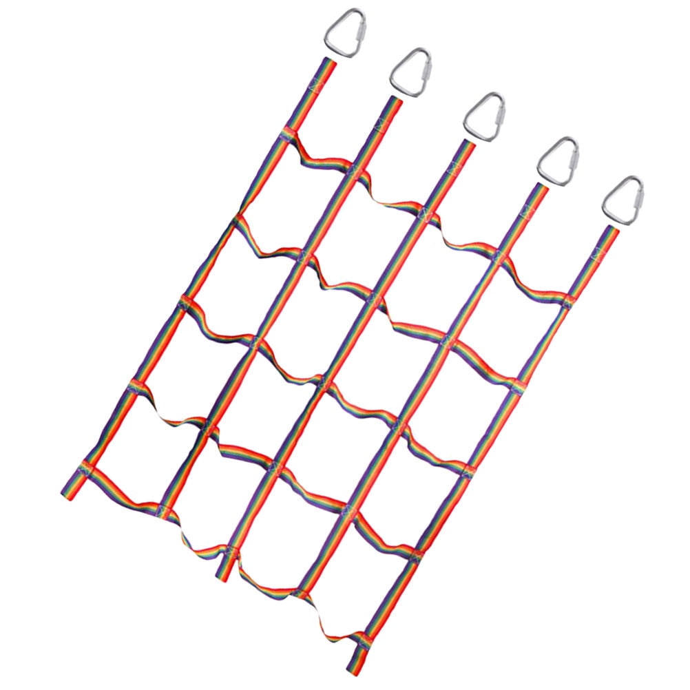 Raindrops 1 Set Triangle Hook Knitted Webbing Metal Climbing Net for ...