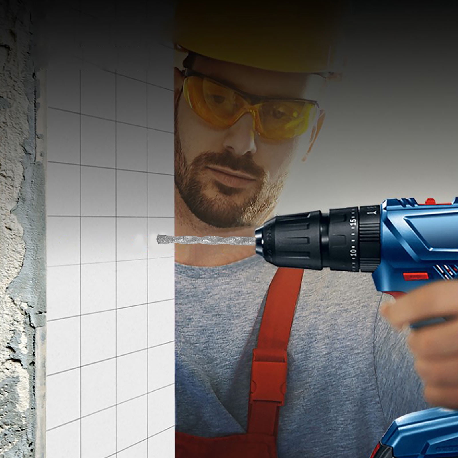 Raindrops 1 Set Wall Screws Drill Bit Concrete Wall Anchors Concrete ...