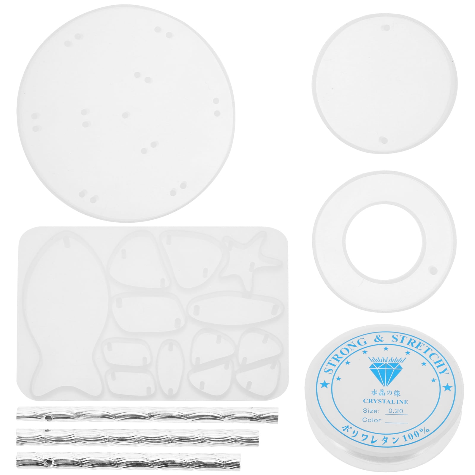 Raindrops 1 Set Wind Chimes Epoxy Resin Molds Wind Chime DIY Materials ...