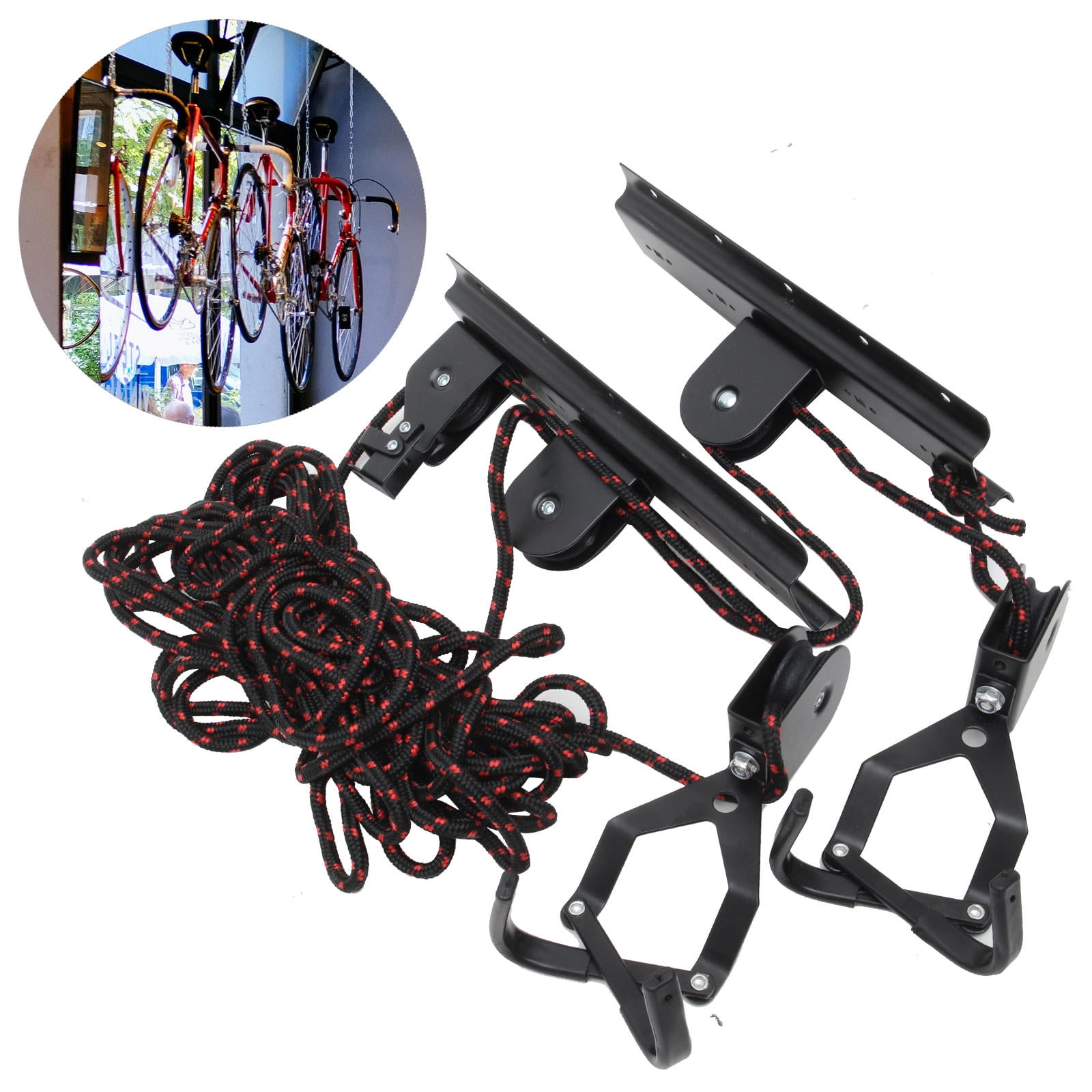 Raindrops 1 Set of Bike Ceiling Mount Rack Hanging Bike Rack Garage ...