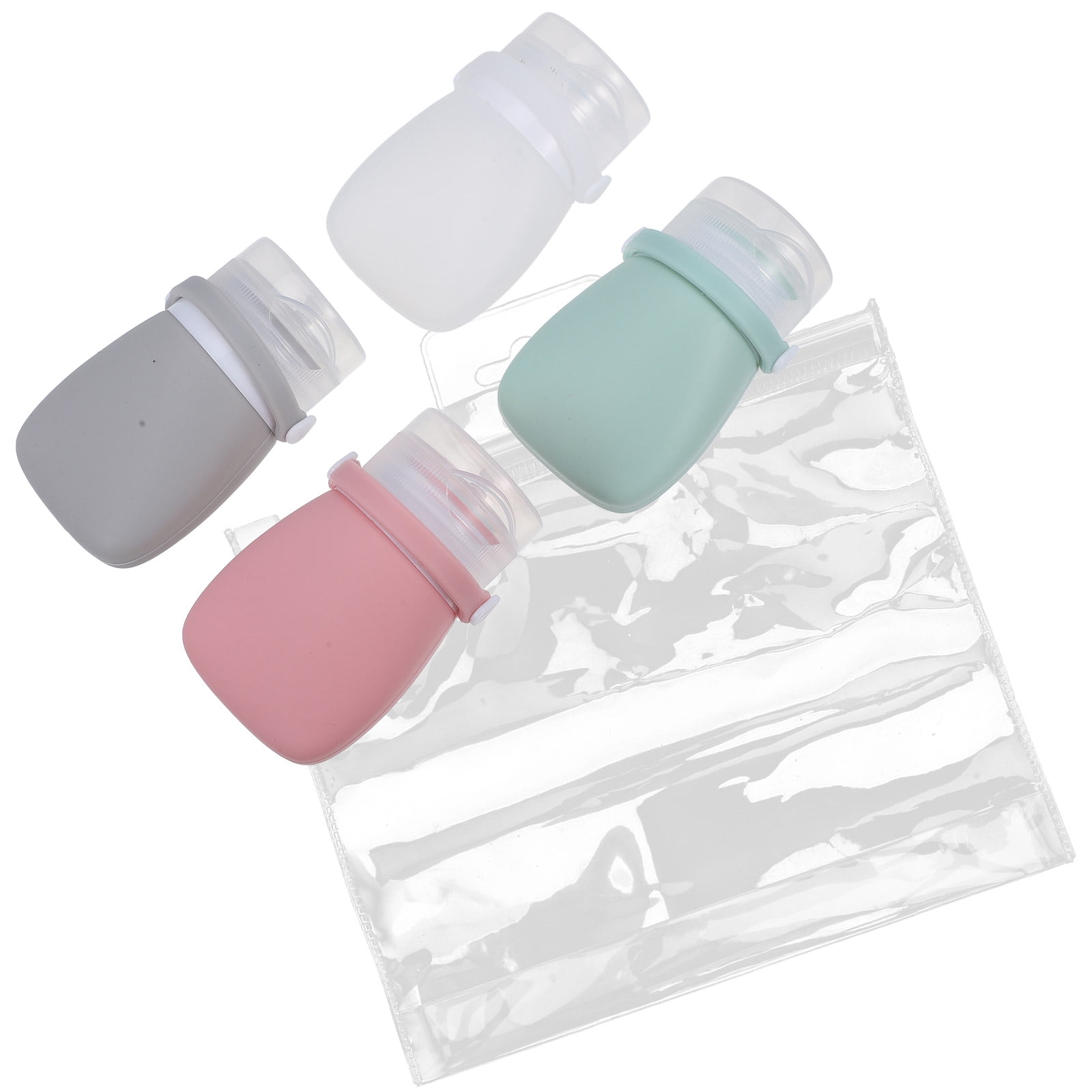 Raindrops 1 Set of Small Travel Bottles Silicone Shampoo Bottles Multi ...