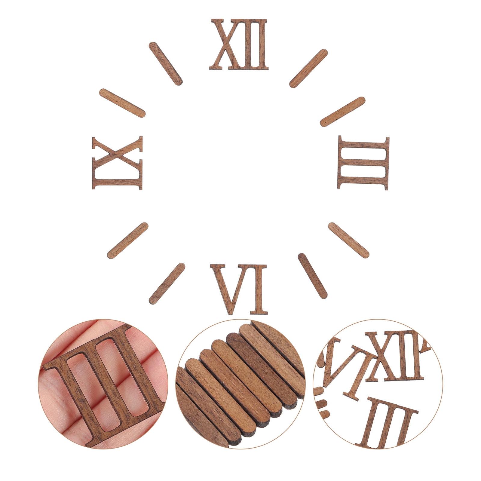 Raindrops 1 Set of Wall Clock DIY Roman Numerals Clock Numerals Kit ...