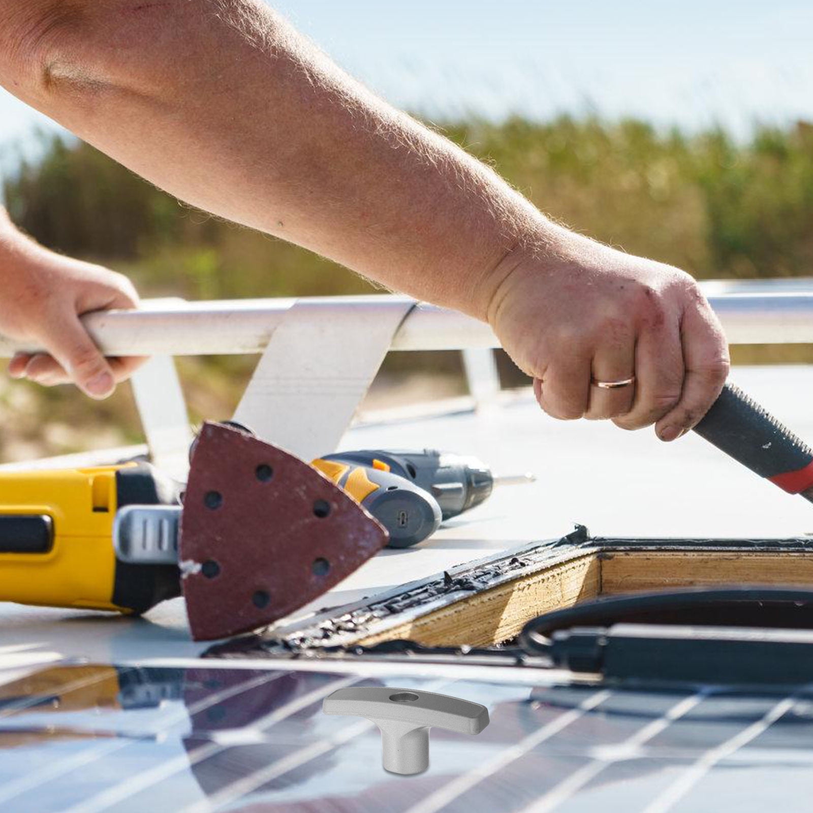 Raindrops 1 Sets Metal RV Waste Valve Handle Replacement for Waste ...