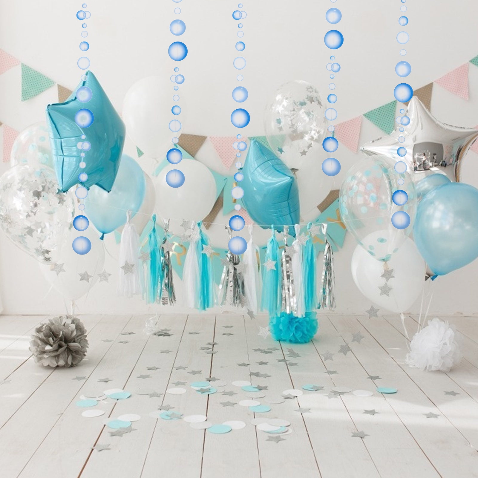 Raindrops 1 String Sea Party Bubble Garland Mermaid Birthday Party ...