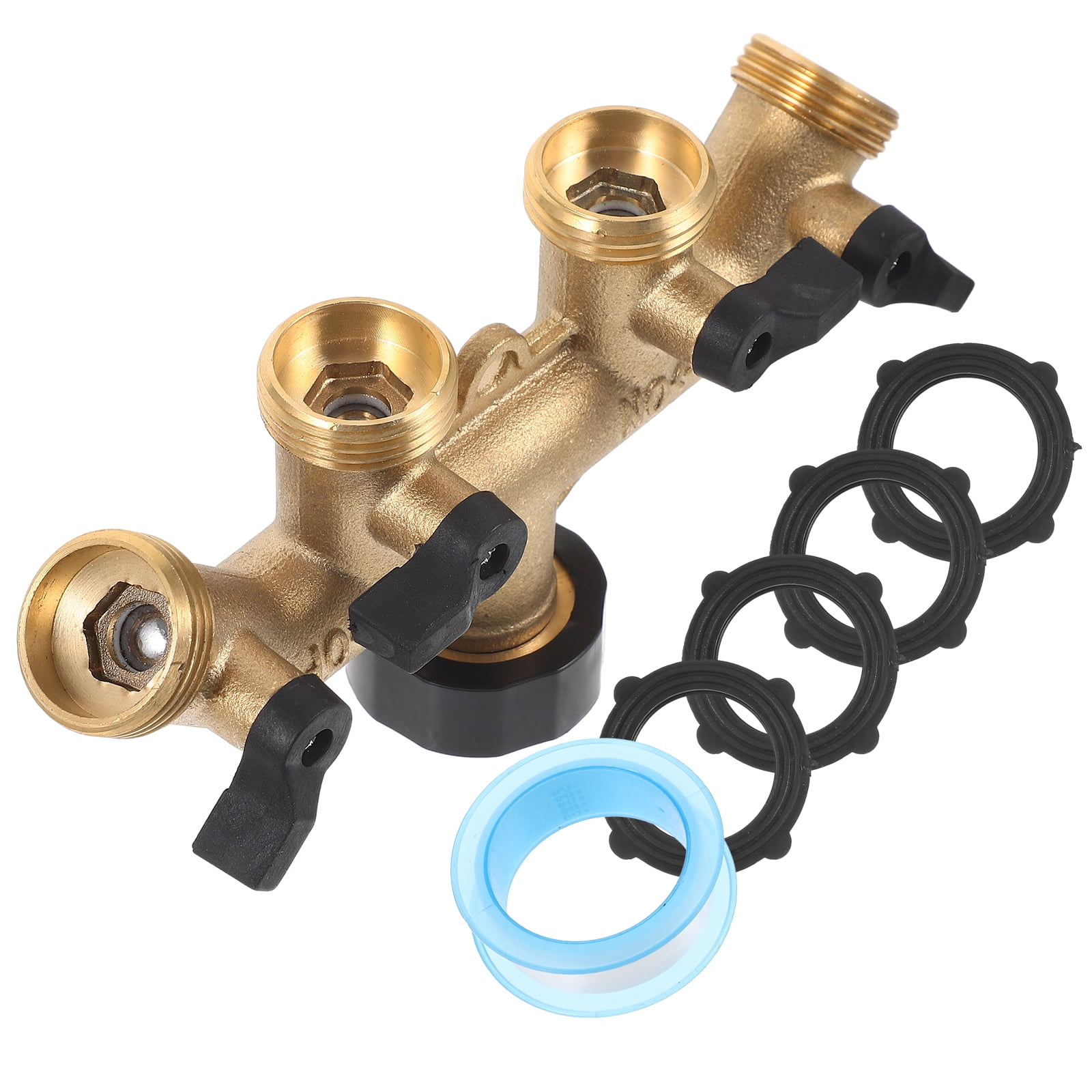 Raindrops 1 set of Garden Hose Splitter Brass Connector Garden Faucet ...