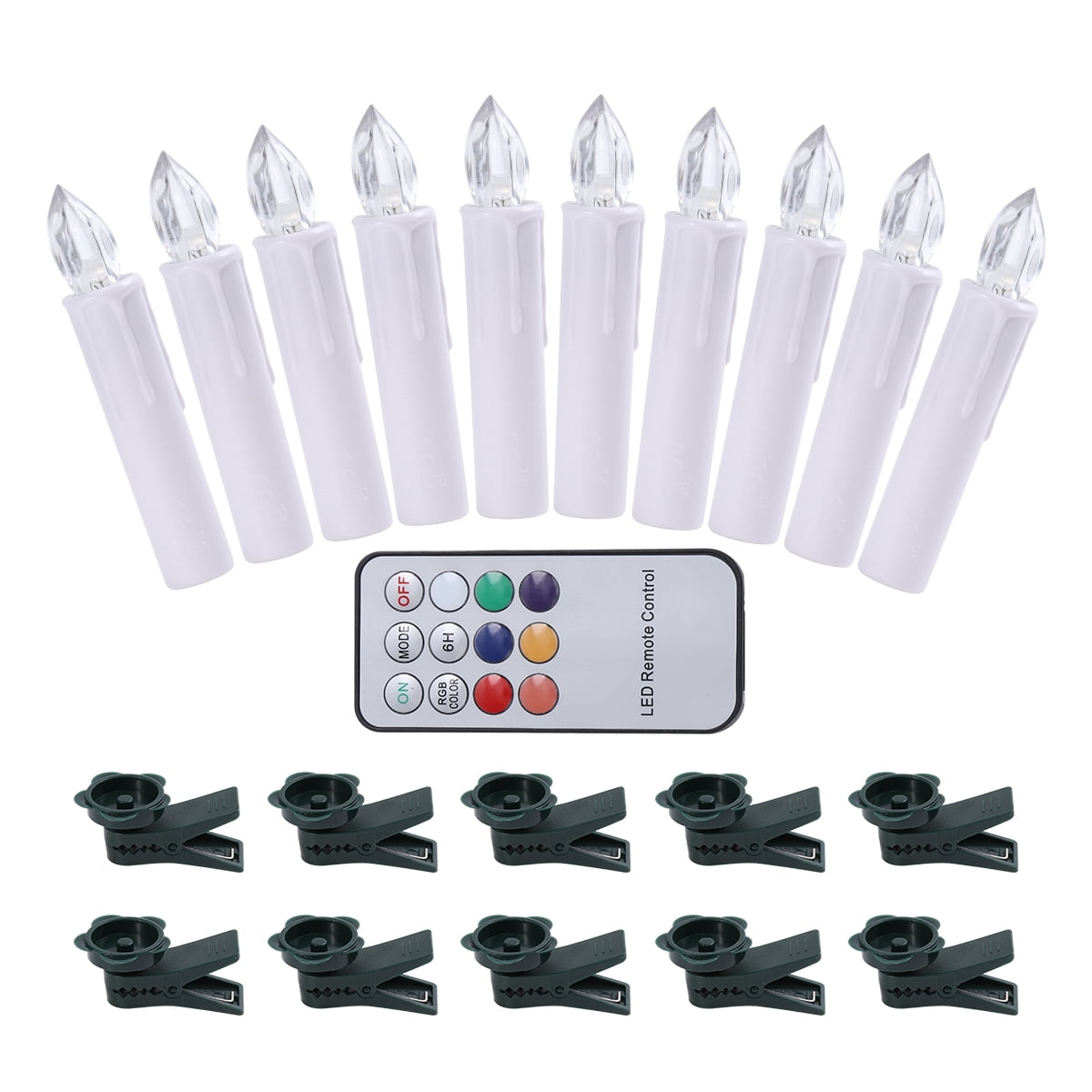 Raindrops Remote Votive Candles Candles Set Assorted Color 10 Candles ...