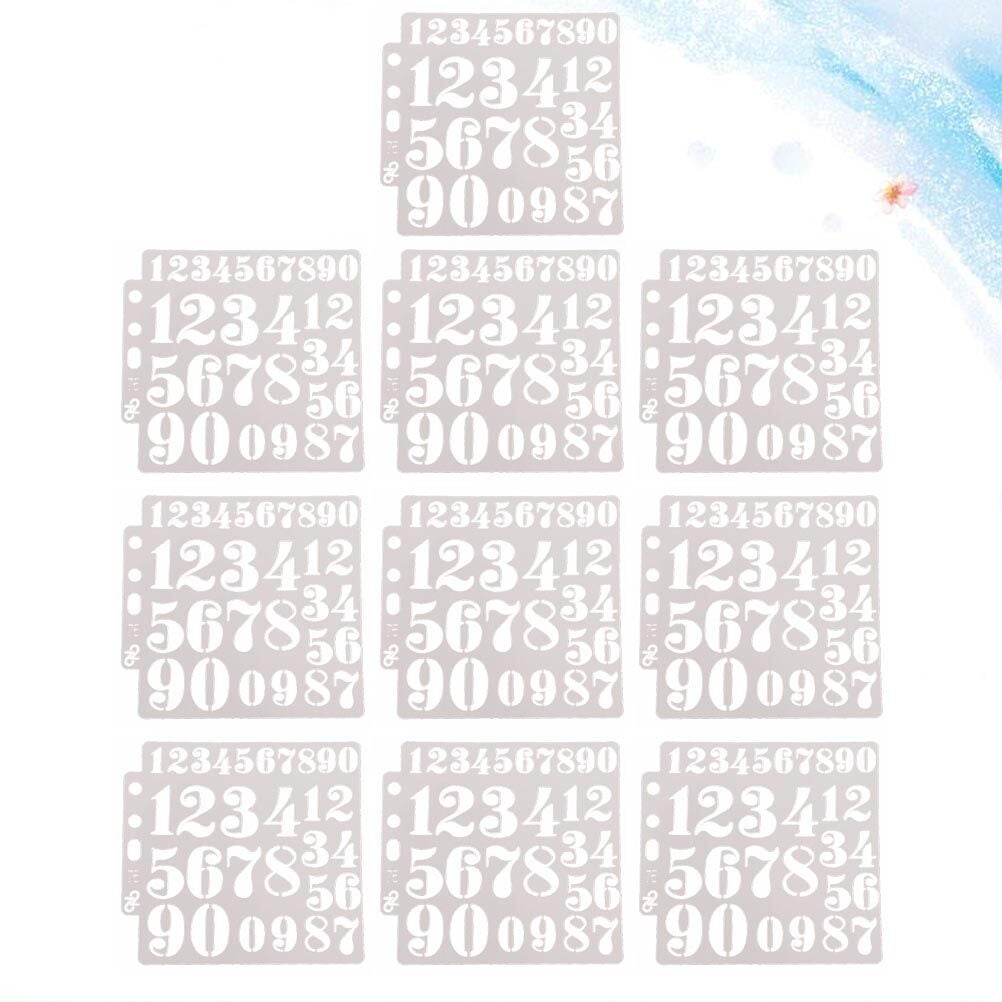 Raindrops 10 PCS Drawing Mask Template Versatile Stencil Art Painting ...