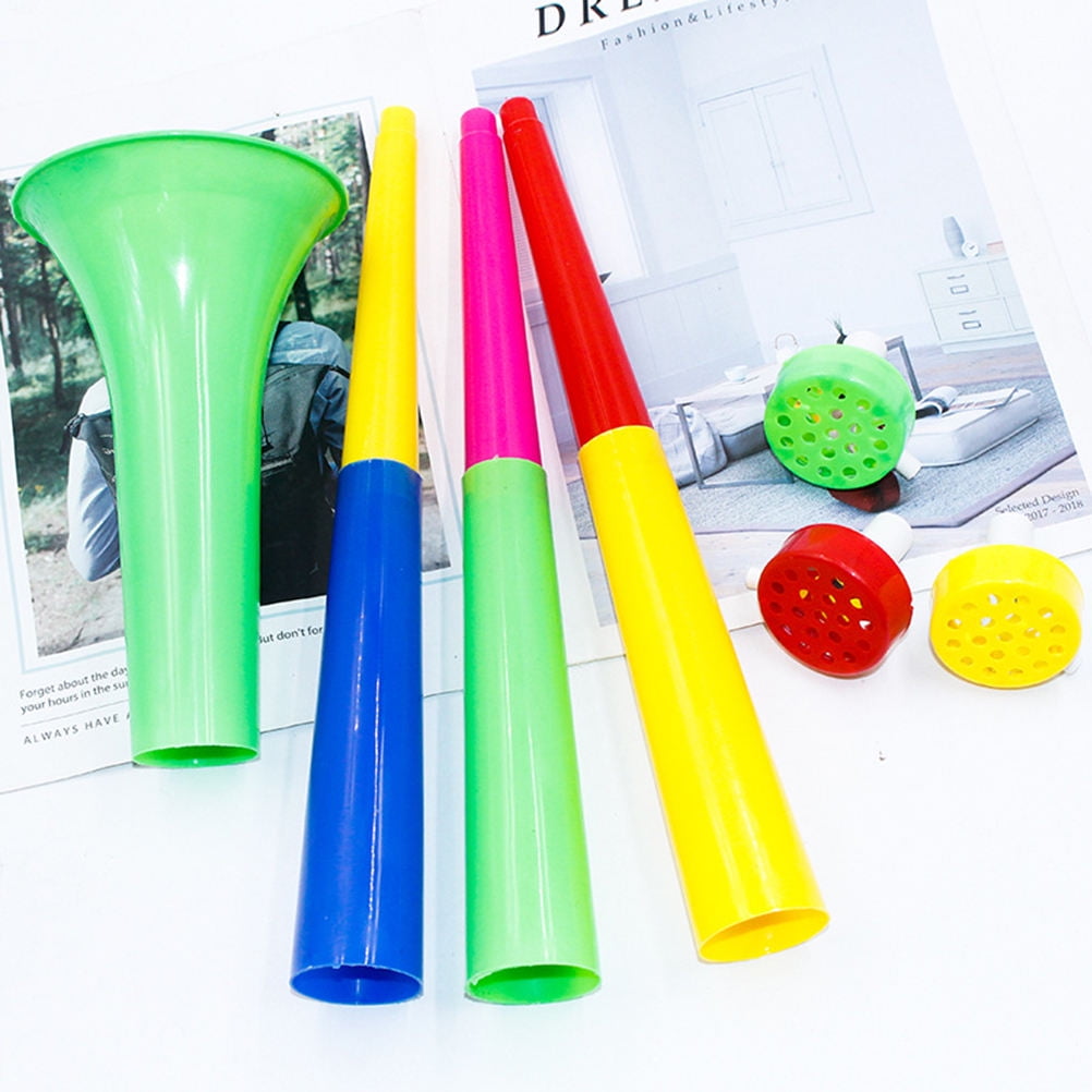 USHOBE Toy Trumpet Telescopic Trumpet Plastic 10Set Assorted Color ...