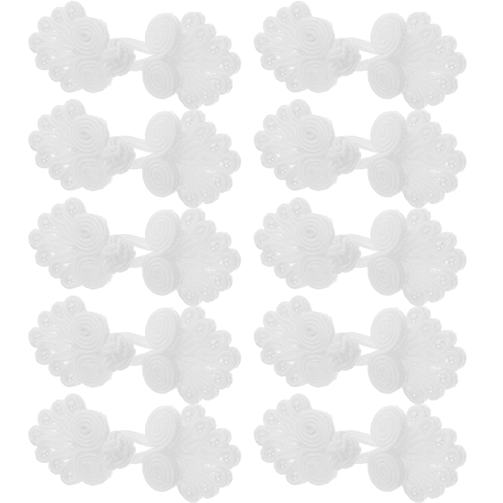 Raindrops 10 Pair Handmade Traditional Chinese Knot Buttons Cheongsam ...