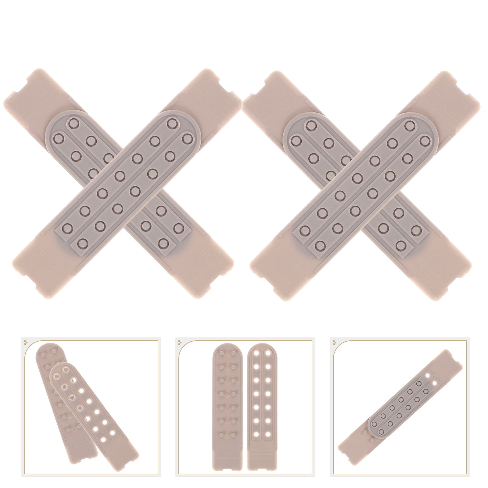 Raindrops 10 Pairs Portable Cap Extenders for Outdoor Activities Grey ...