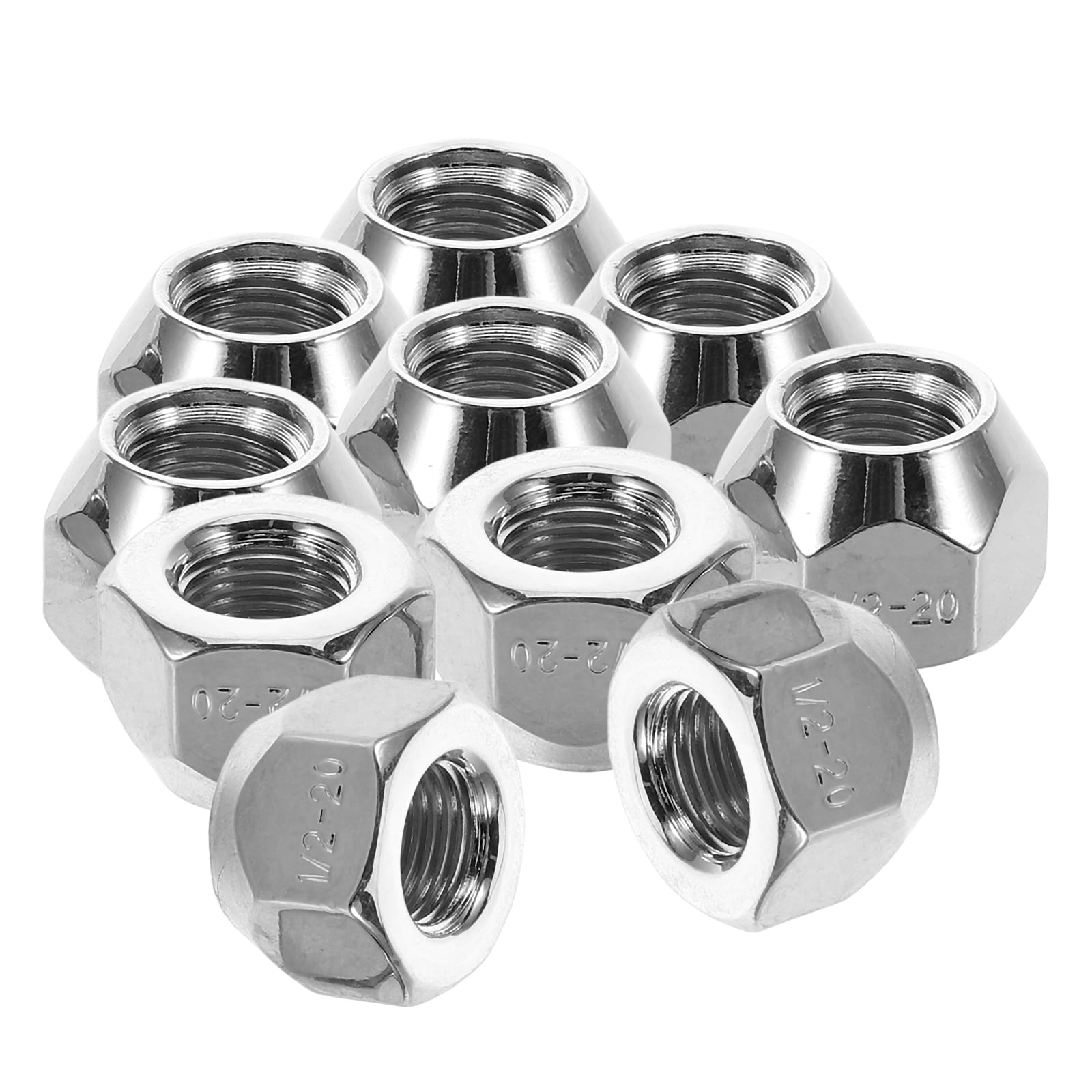 Raindrops 10 Pcs 1/2-20 Lug Nuts Open End Wheel Nuts, Tire Lugs For Rv Truck Trailer Acorn Nut ...