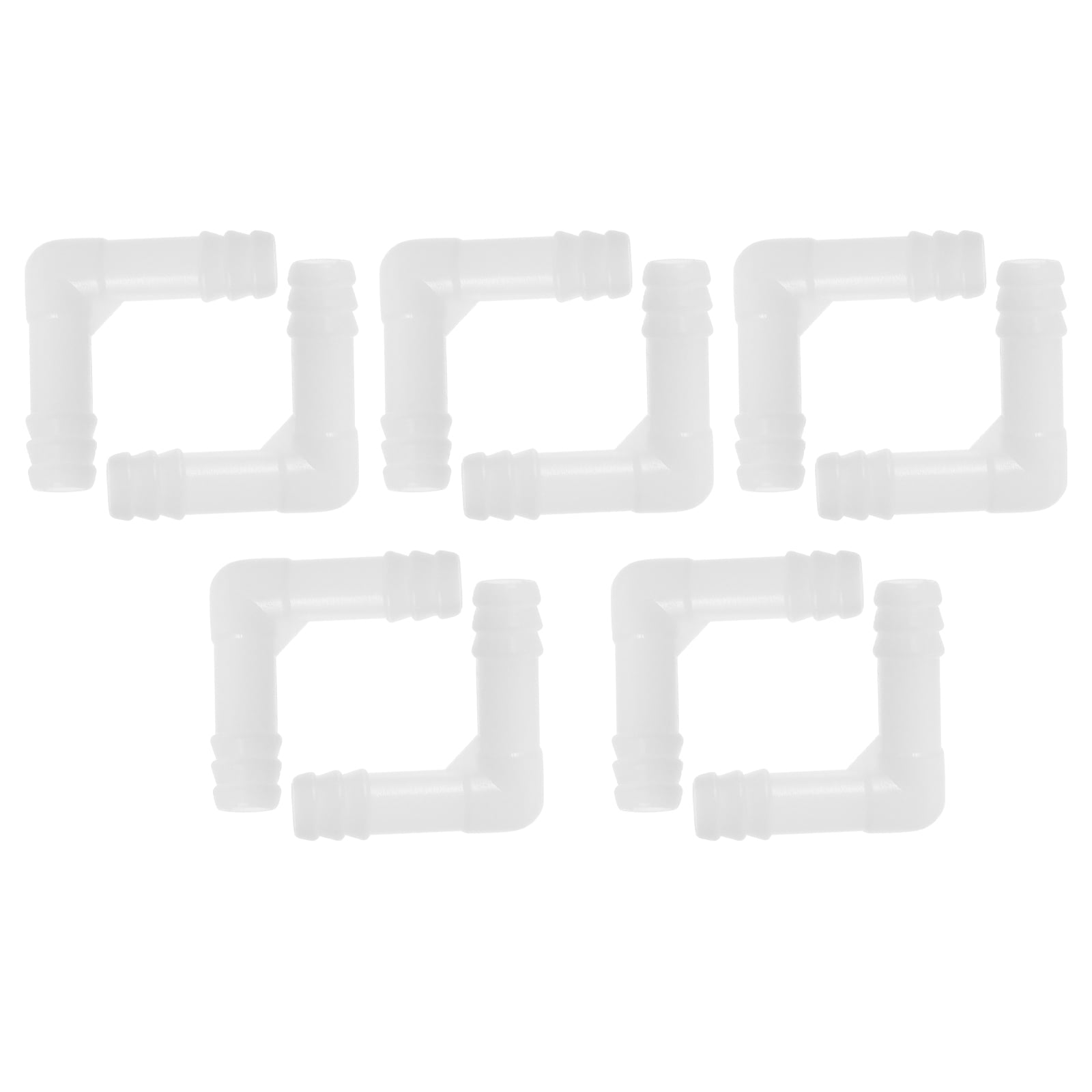 Raindrops 10 Pcs 90 Degree PP Elbow Barbed Fittings Hose Reducer White ...