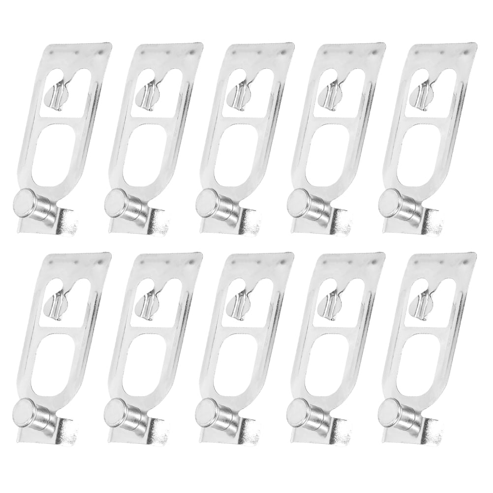 Raindrops 10 Pcs Adjustable Shelf Support Post Cabinet Brackets Silver ...