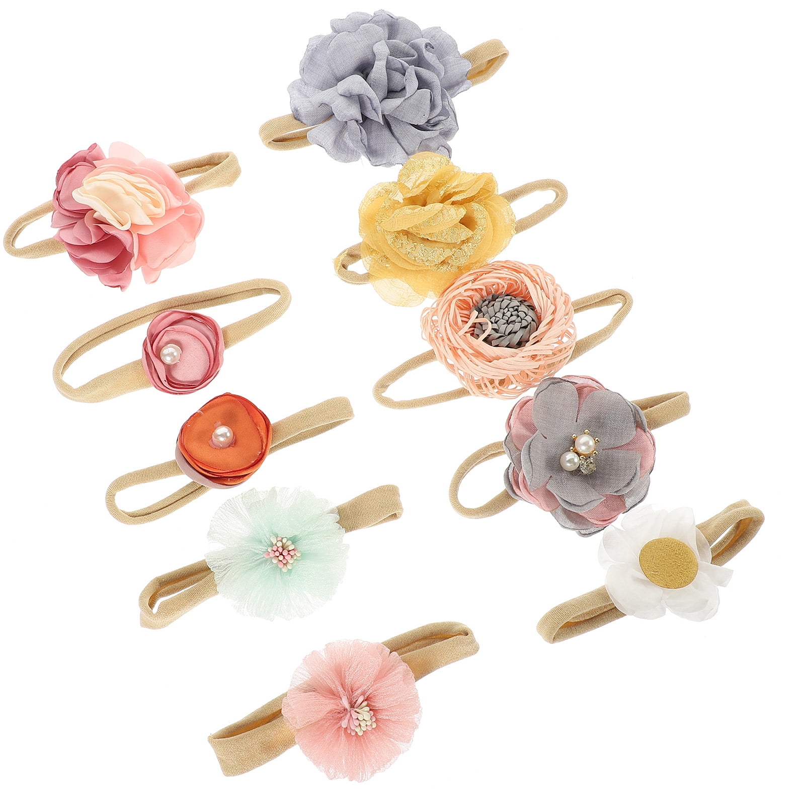 Raindrops 10 Pcs Babies Children's Hair Tie Set Delicate Headbands ...