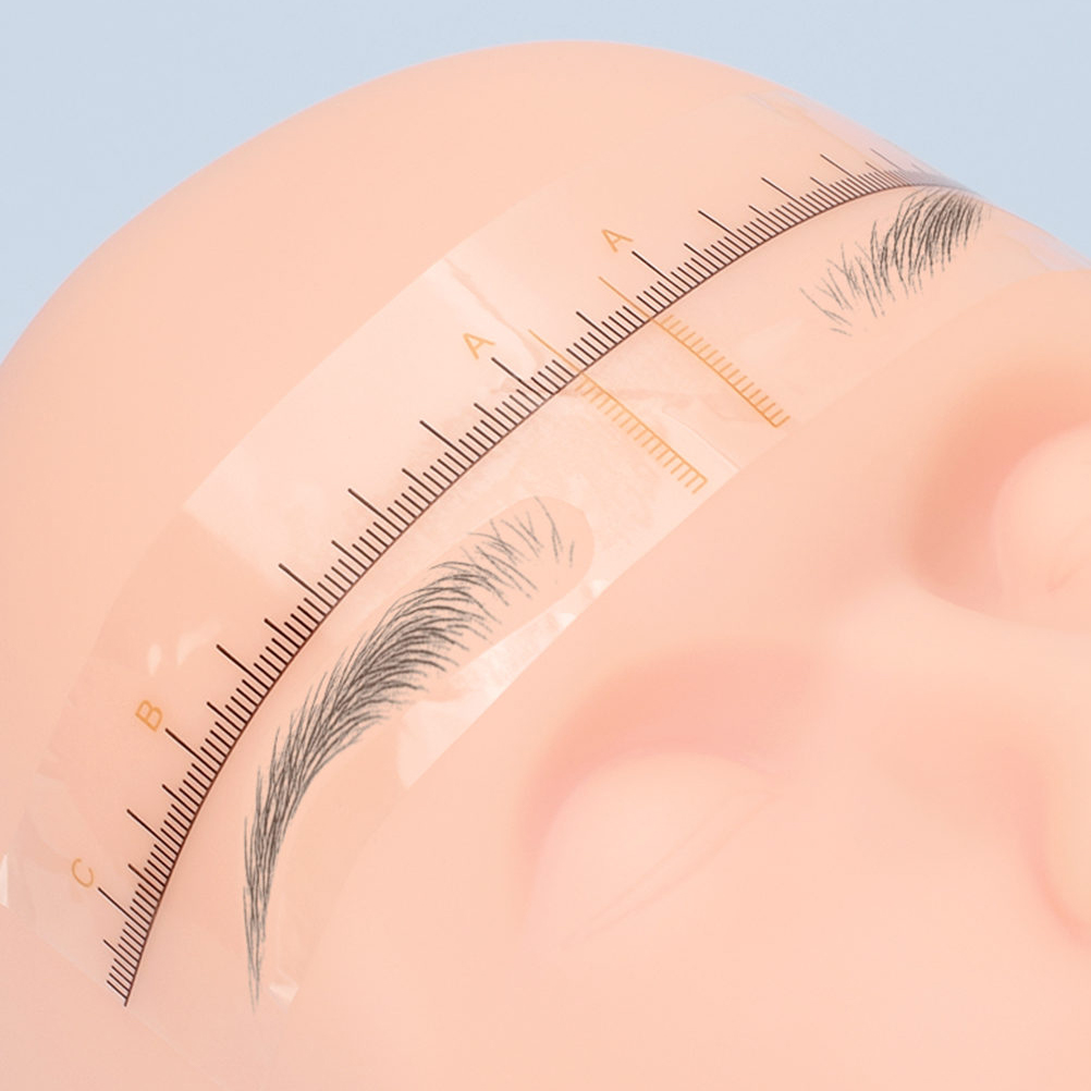 Raindrops 10 Pcs Brow Mapping Disposable Sticker Thrush Ruler Elderly ...