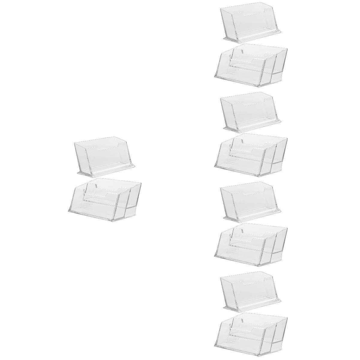 Raindrops 10 Pcs Business Cards Storage Box Tabletop Cards Holder ...