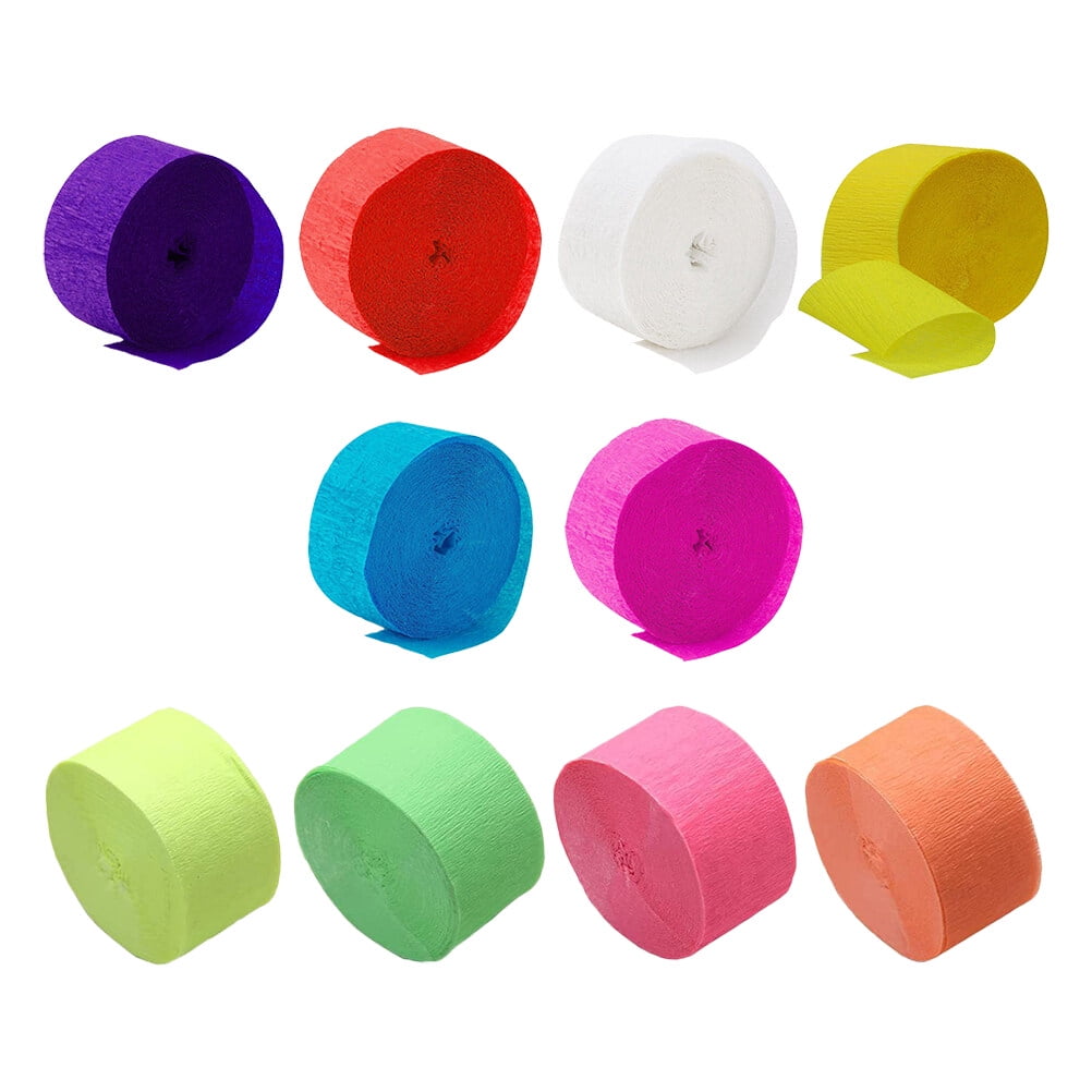 Raindrops Assorted Color Crepe Paper Streamers for Decorations Perfect ...