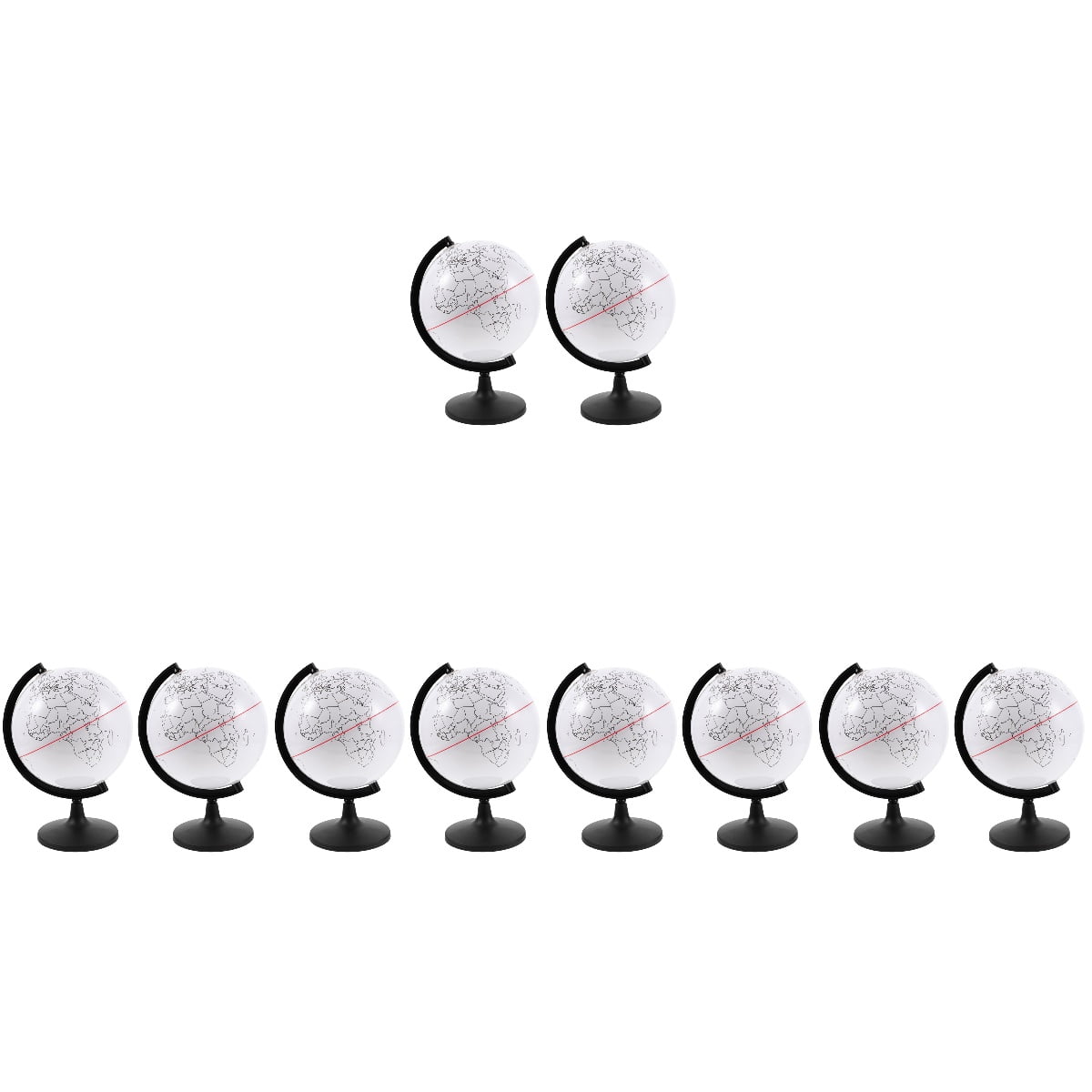 Raindrops 10 Pcs Desktop Blank Globe Prop Coloring Globe Decoration ...