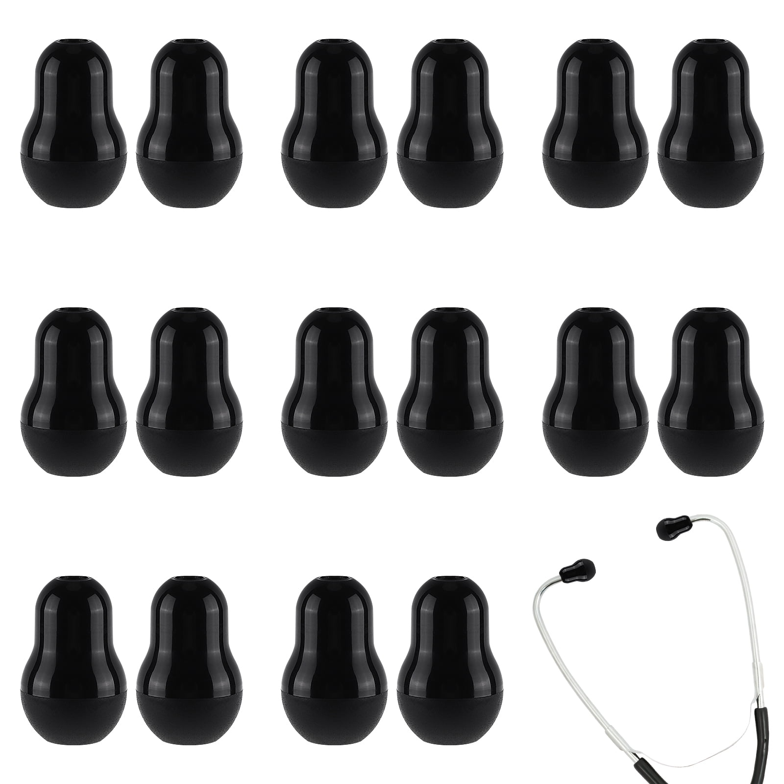 Raindrops 10 Pcs Ears Plugs Stethoscope Accessories Lightweight Earbuds ...