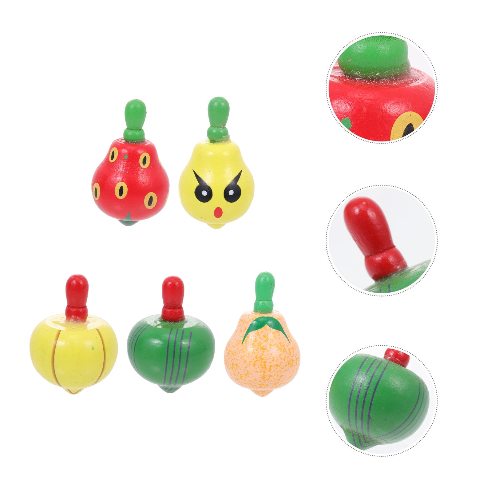 Raindrops 10 Pcs Educational Plaything Fruit Shaped Gyro for Kids Gear ...