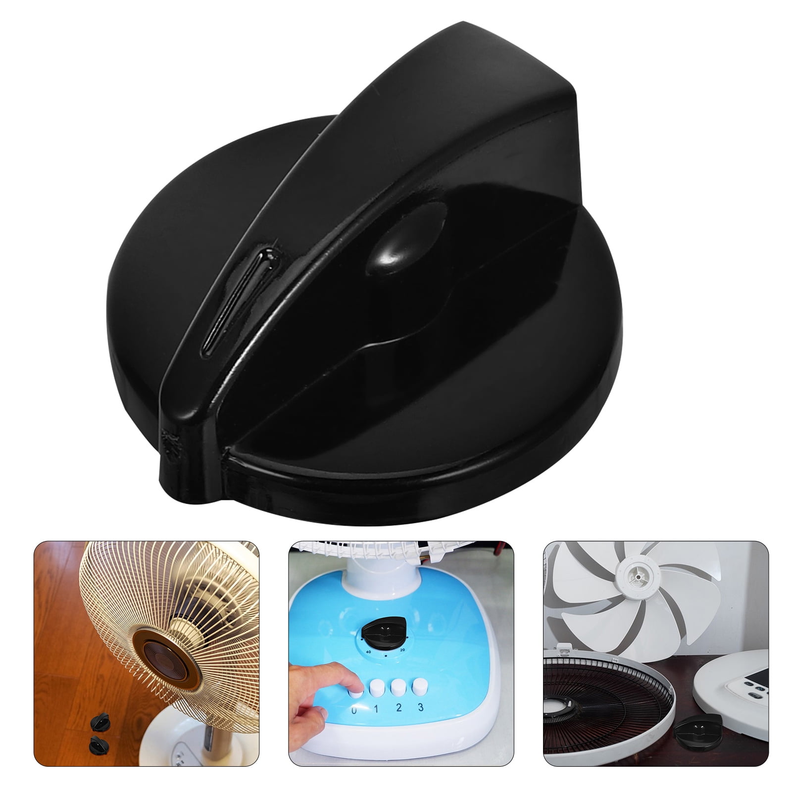 Raindrops 10 Pcs Fan Control Knob Replacement Exhaust Knobs Speed Selector Rotary Switch Black ...