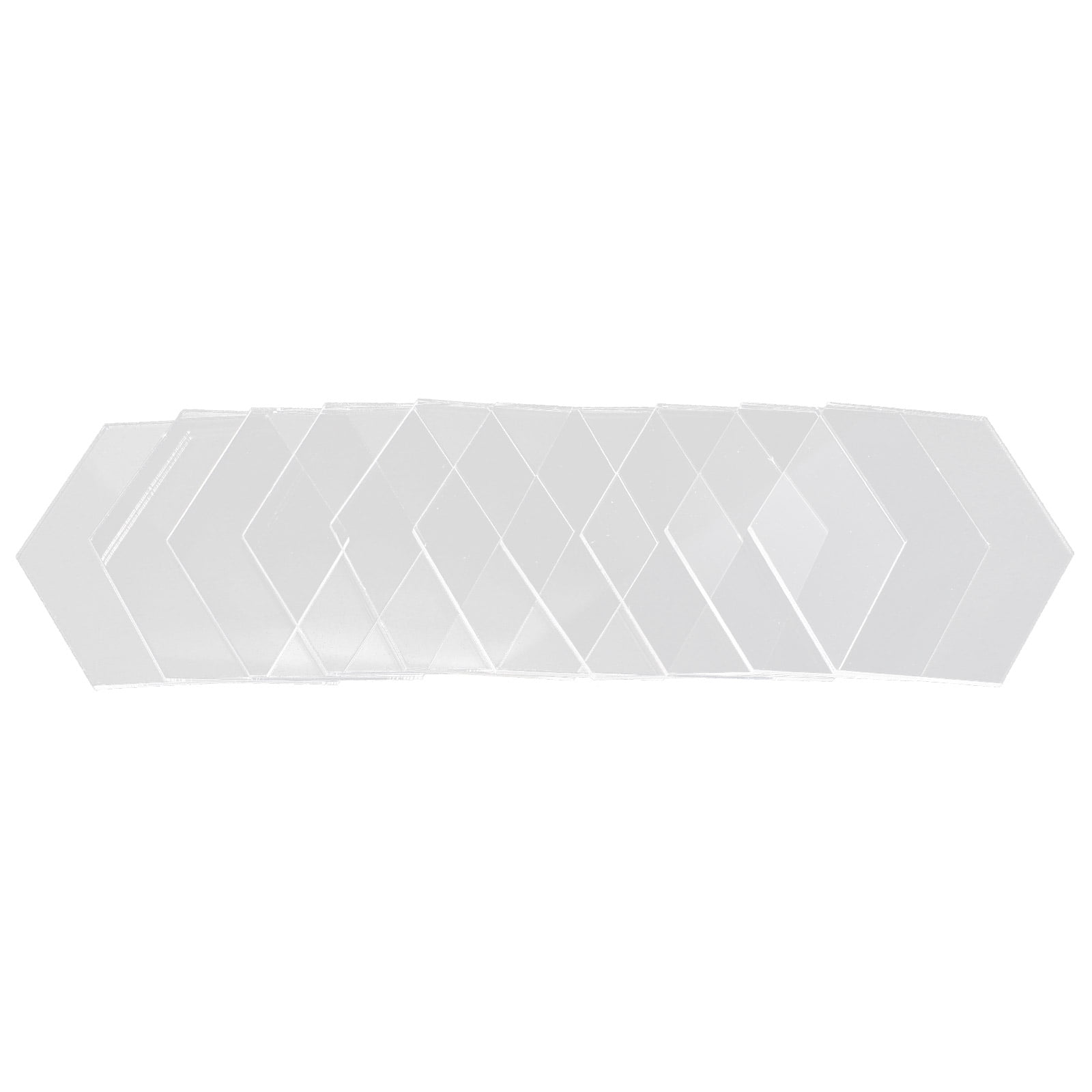 Raindrops 10 Pcs Hexagonal Plastic Sheet Acrylic Transparent Student ...