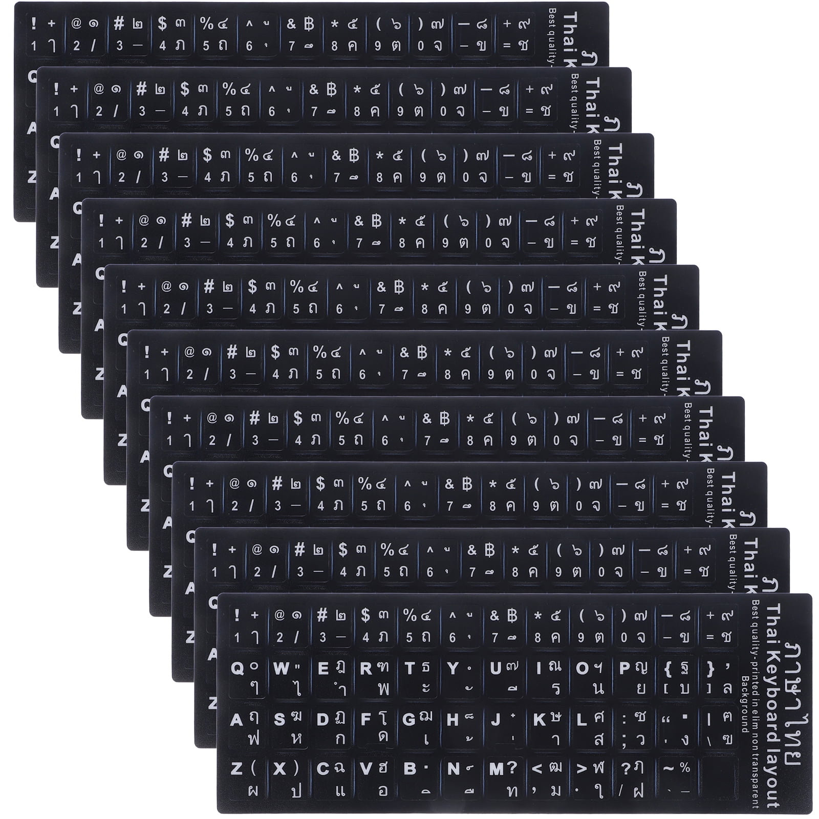 Raindrops 10 Pcs Holder Keyboard Stickers Keyboard Layout Stickers ...