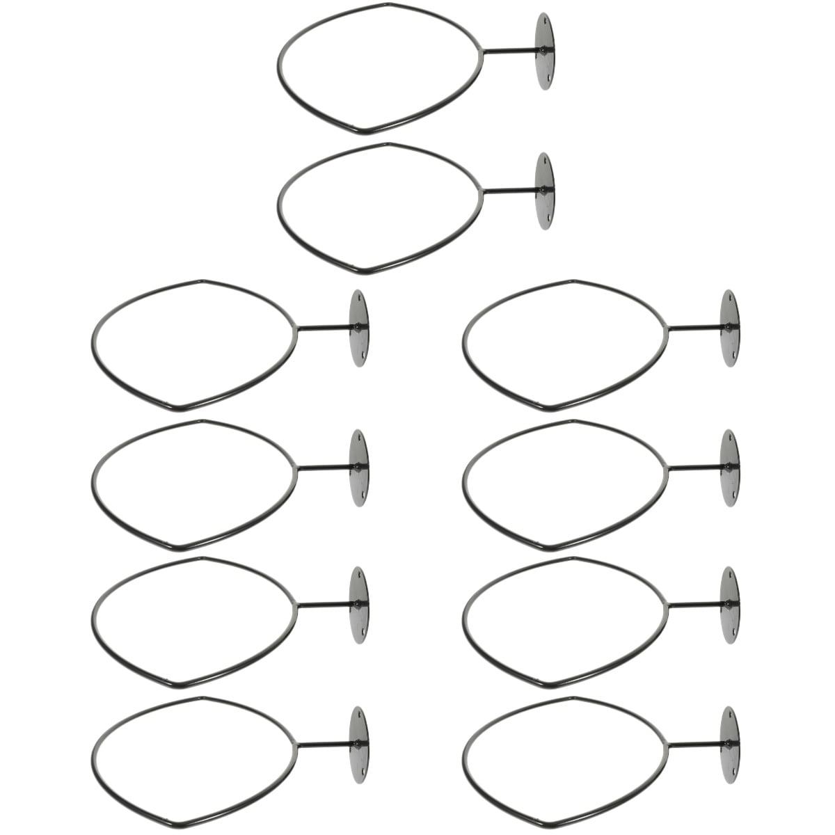 Raindrops 10 Pcs Iron Balls Holders Iron Football Brackets Wall Rugby ...