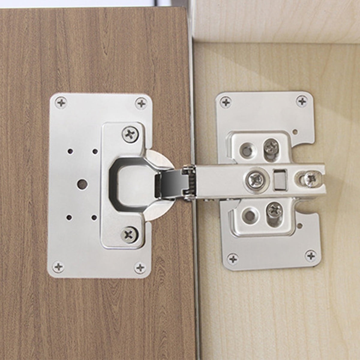 Raindrops 10 Pcs Metal Cabinet Hinge Mending Plate Door Fixing ...