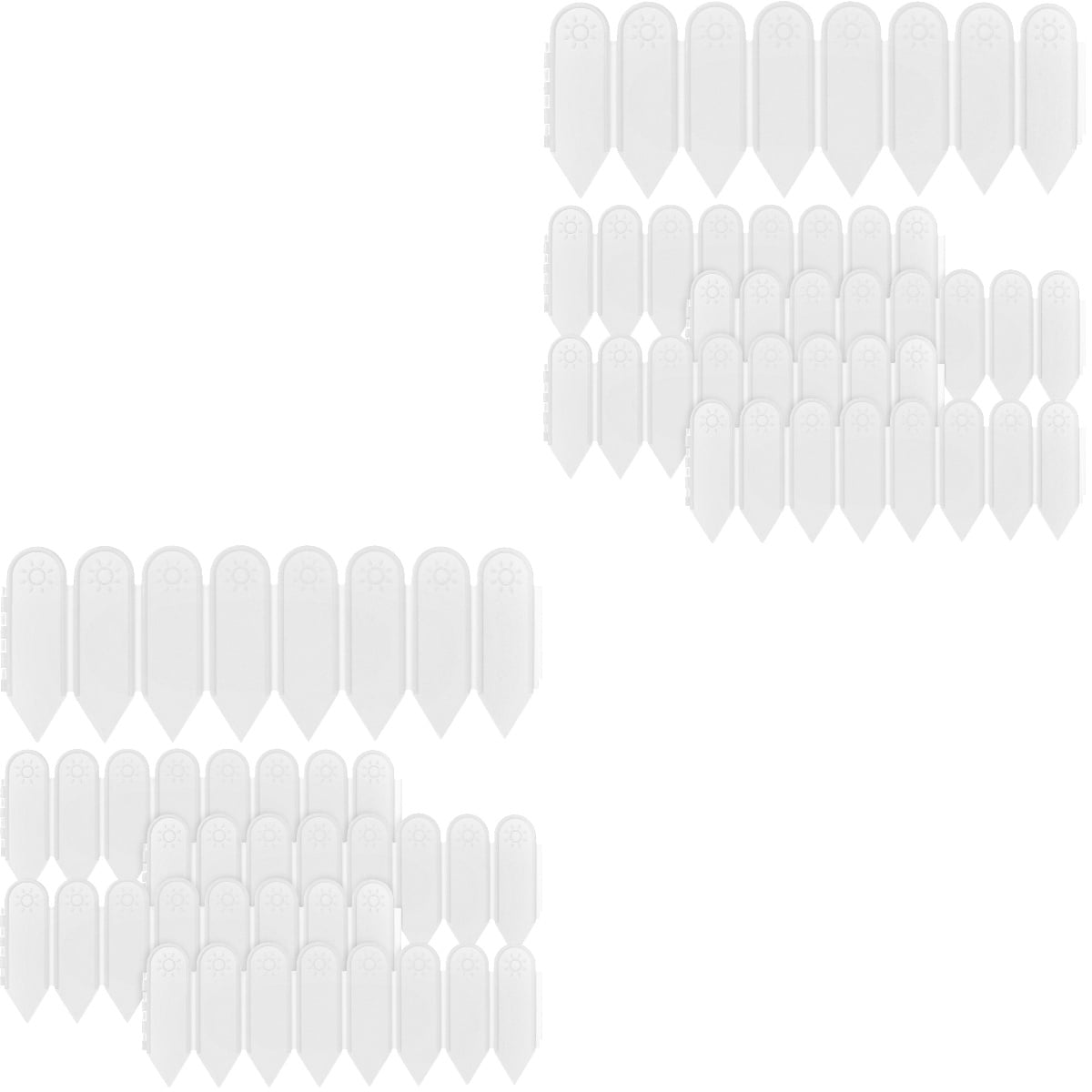 Raindrops 10 Pcs Multi-use Garden Edging Border Plastic Plant Fence ...