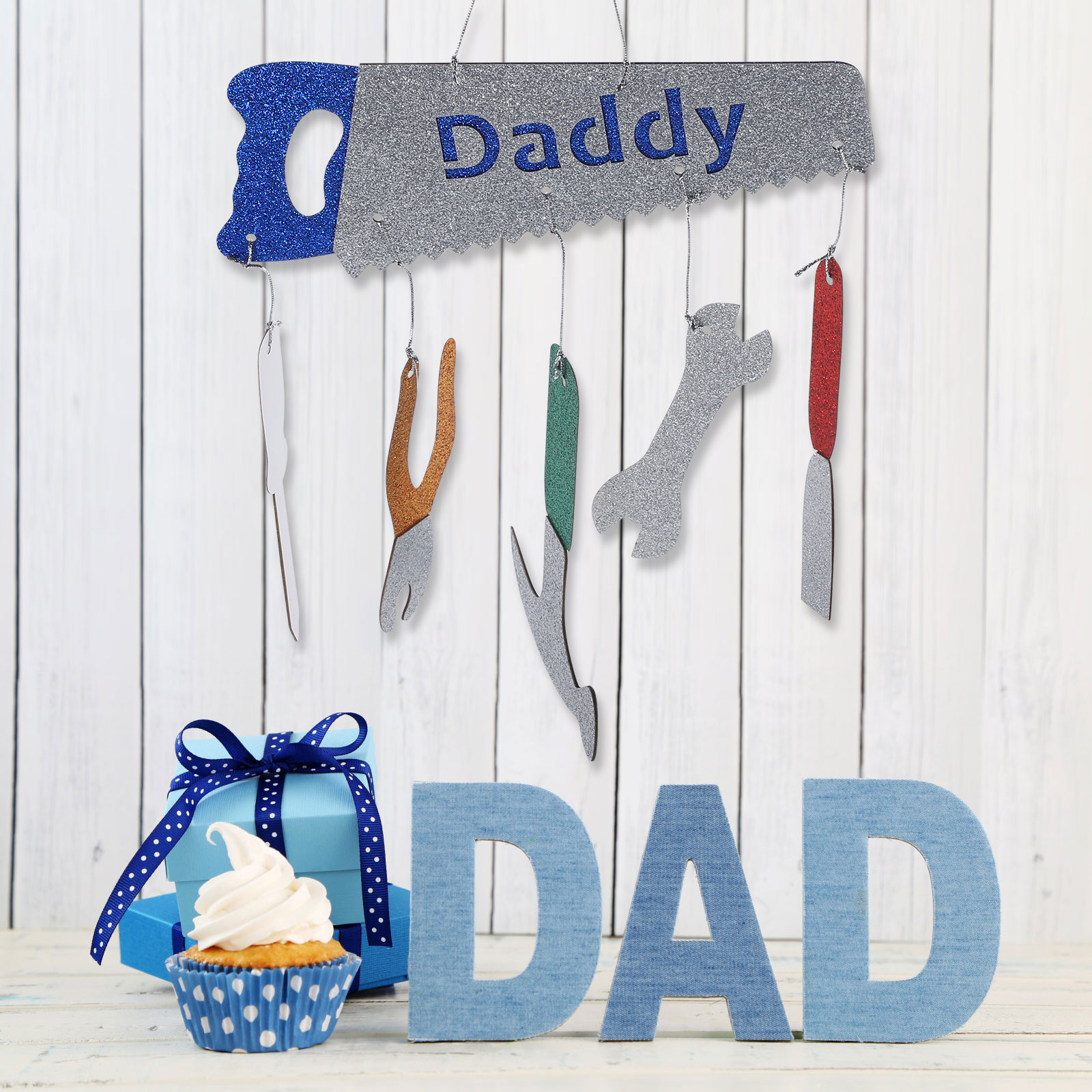 Raindrops 10 Pcs Party Saw Pendant Father's Day Decorations for Photo ...