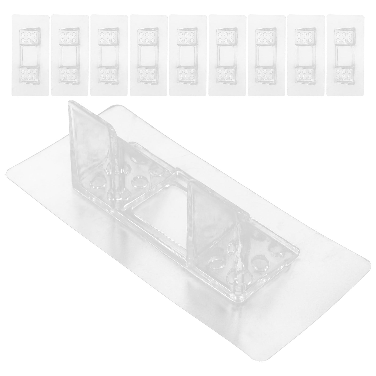 Raindrops Double Row Shelf Peg Shelf Support Peg Transparent Kitchen ...