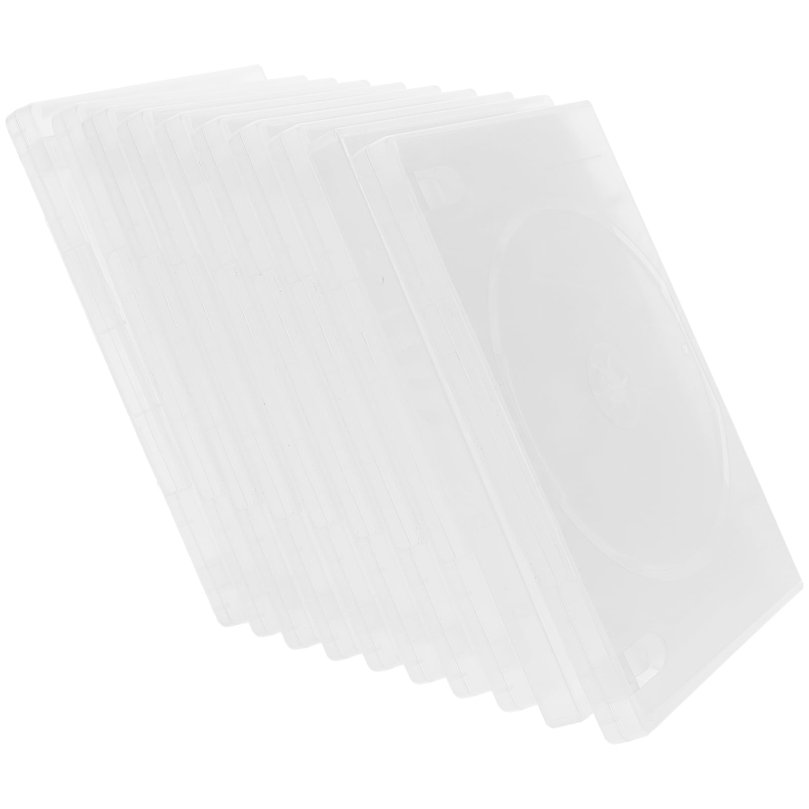 Raindrops 10 Pcs Small Boxes with Lids Clear Storage CD Disc Case ...