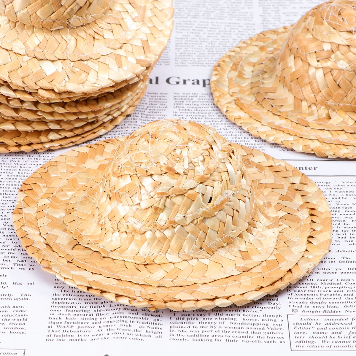 Houderco Craft Hats Mini Khaki 10Pcs 4.3x4.3x1.5In - Walmart.com