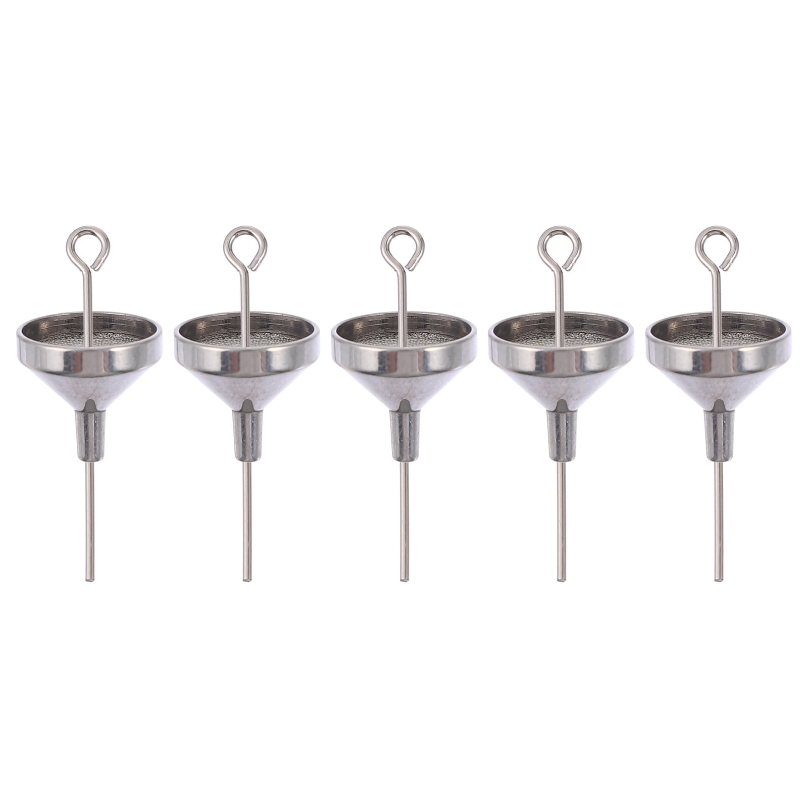 CRILSTYLEO Silver Stainless Steel Small Funnels for Filling Small ...